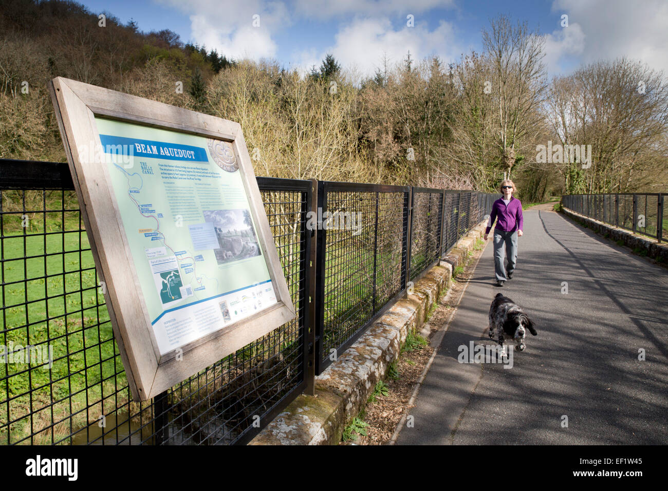 Tarka Trail; Near Torrington; Bridge over the River Torridge; Devon; UK ...