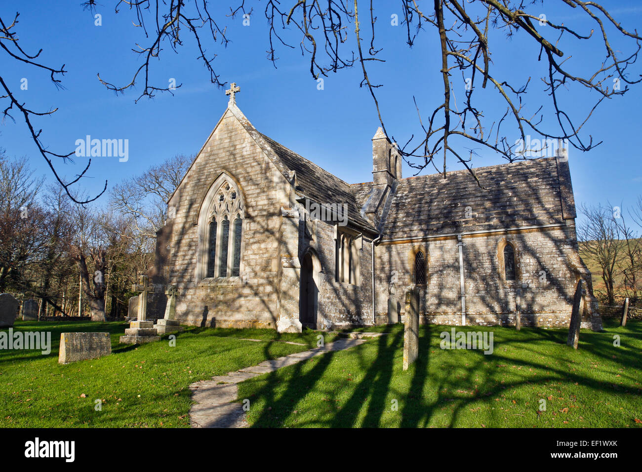 Tyneham Church Dorset; UK Stock Photo - Alamy