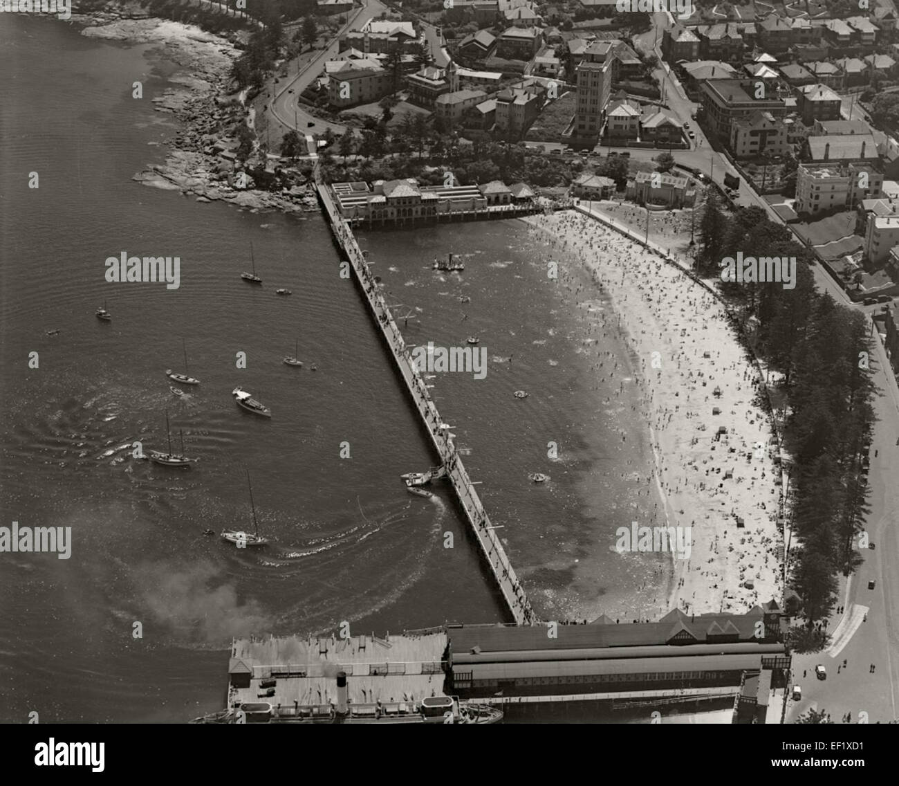 The Manly Bathing Pool, photographed around 1937, is an iconic ...
