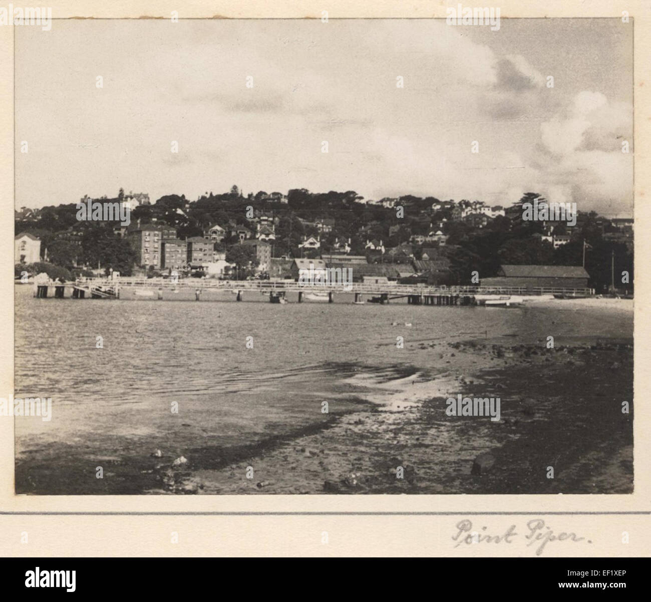 A photograph from the 1930s depicting Point Piper beach, part of the ...