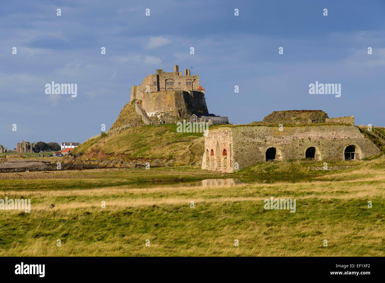 Lindisfarne Castle, Holy Island, Northumberland, England Stock Photo ...