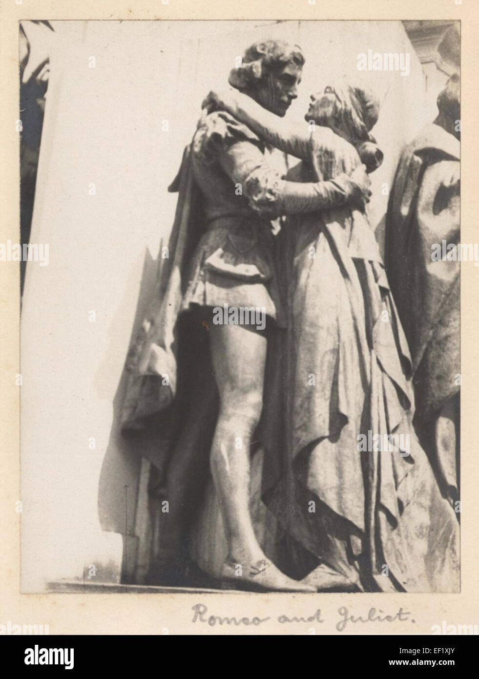 This image depicts the famous Shakespearean play 'Romeo and Juliet ...