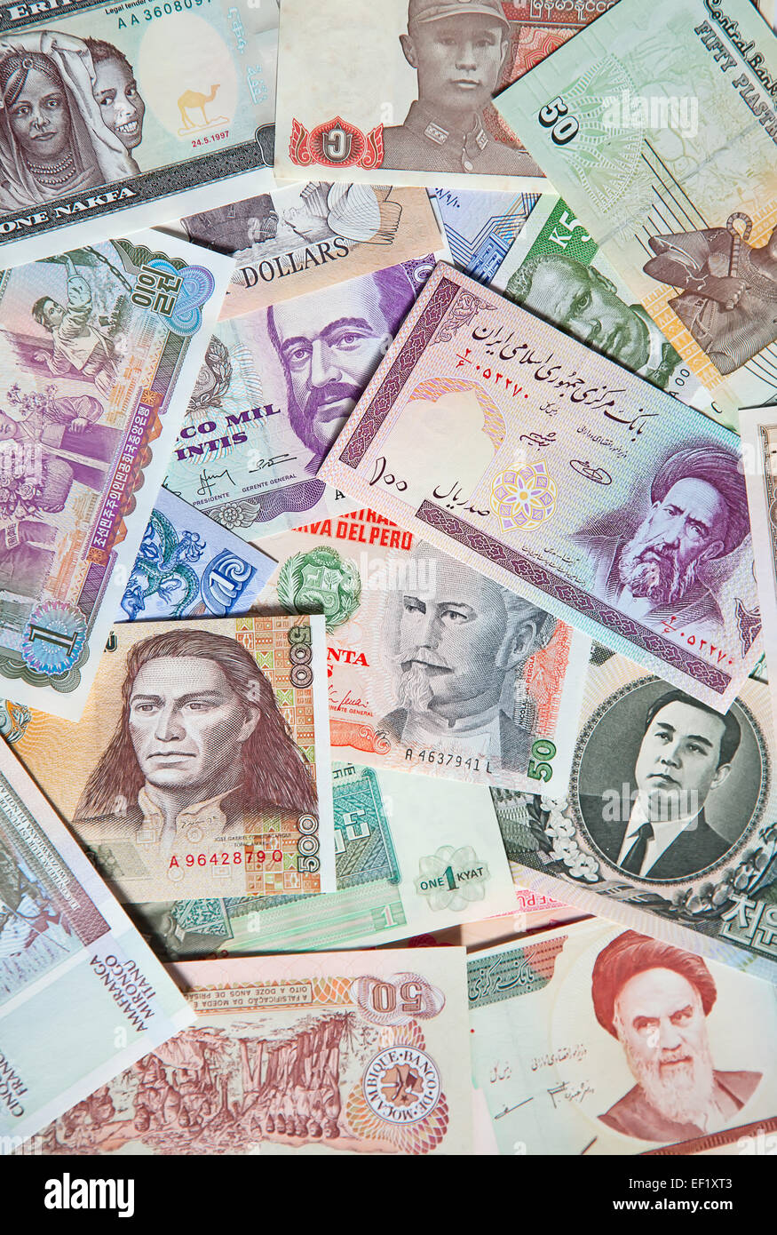 Variety of the old banknotes Stock Photo - Alamy