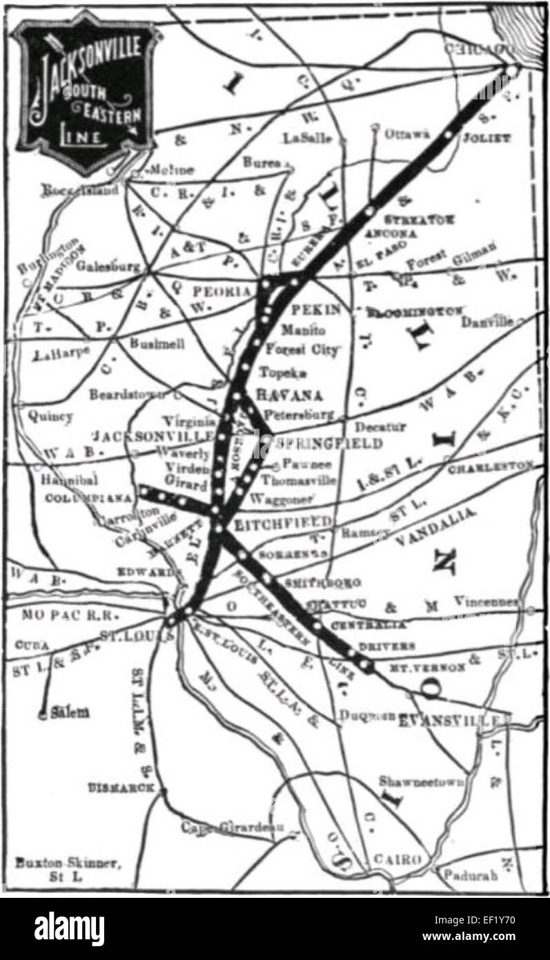 The Jacksonville South Eastern Line refers to a railroad route in the ...