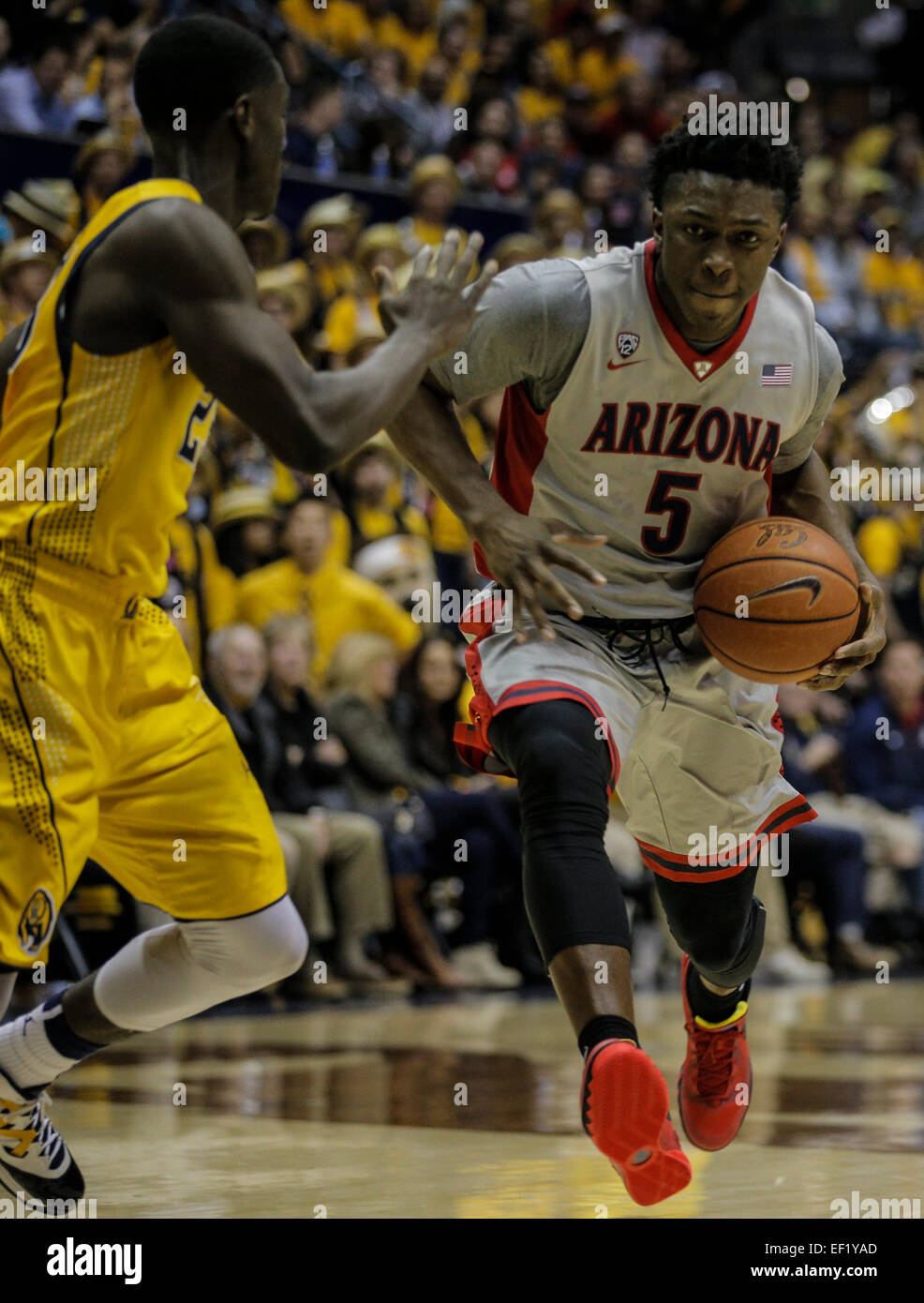Berkeley USA CA. 24th Jan, 2015. Arizona G # 5 Stanley Johnson during ...
