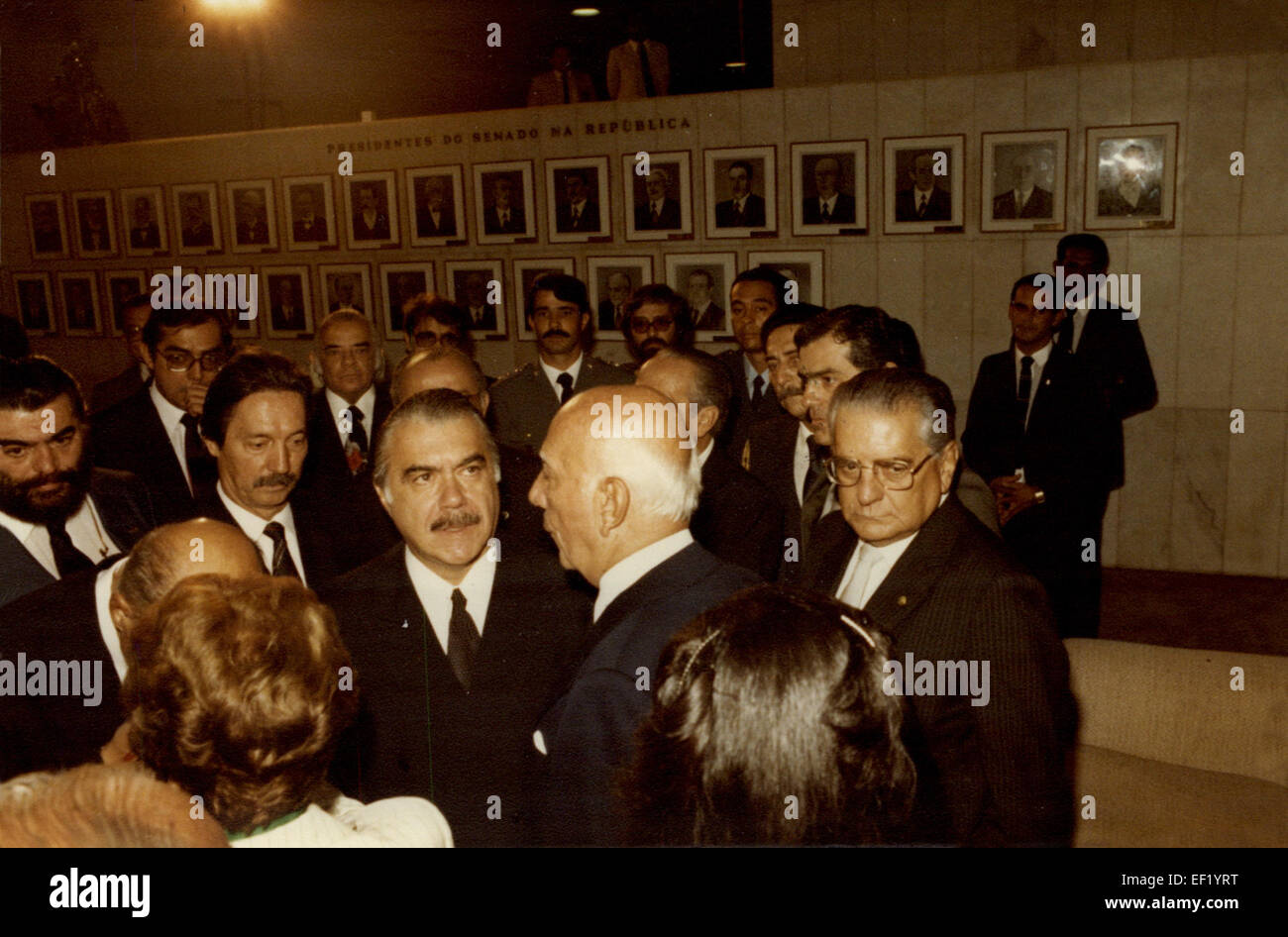 The 1985 presidential inauguration ceremony of José Sarney in Brasília ...