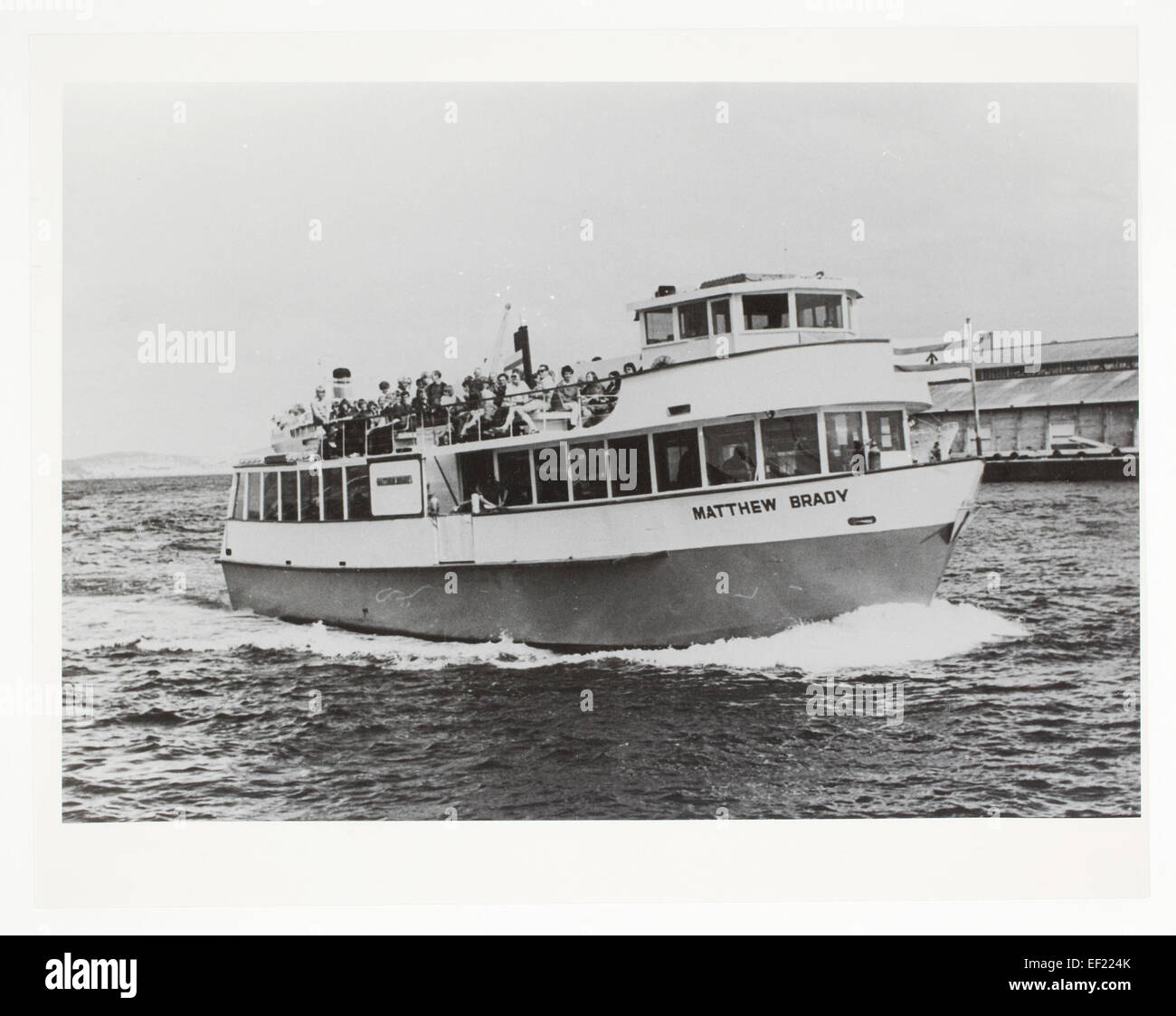 Side view of the trans-Derwent ferry "Matthew Brady" coming into the ...