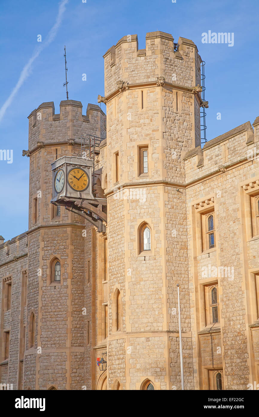 Famous Tower of London lit by morning sun, United Kingdom Stock Photo ...
