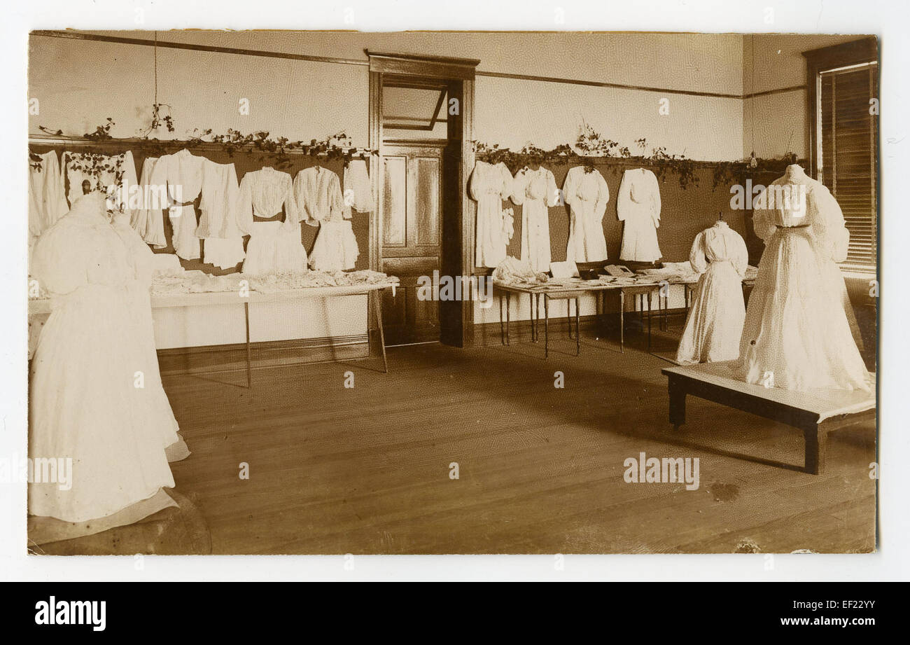 The dressmaking exhibit at the Texas State College of Industrial Arts ...