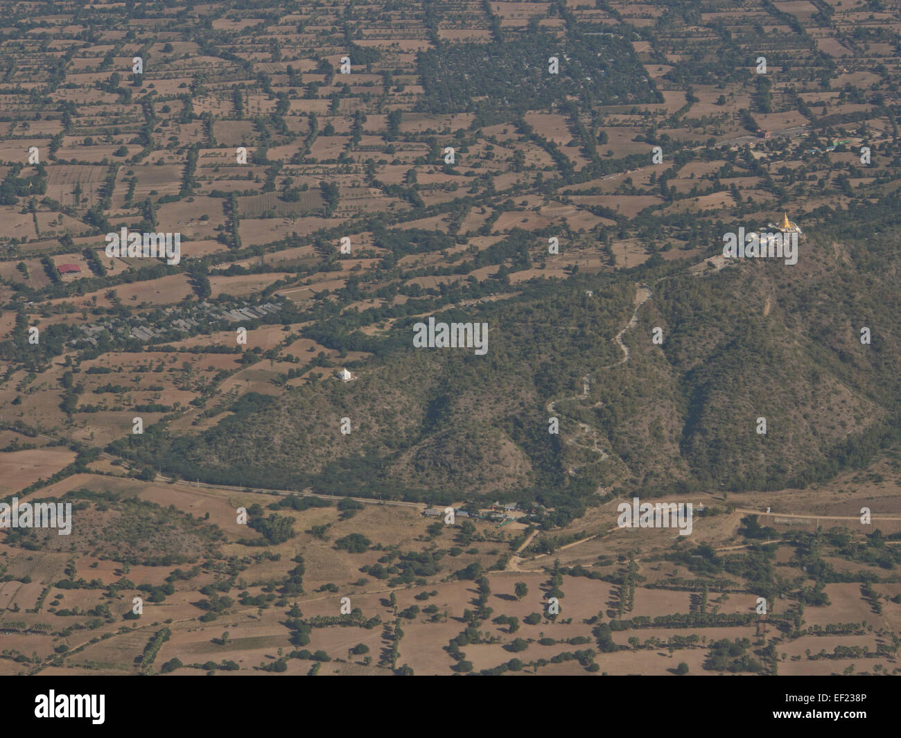 Aerial views of central region, Myanmar Stock Photo - Alamy