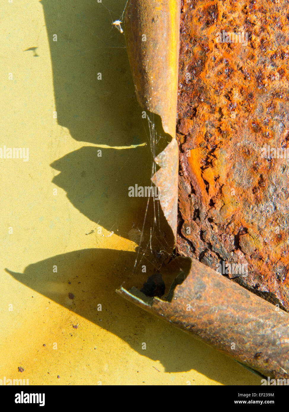 Peeling paint on rusty metal Stock Photo - Alamy