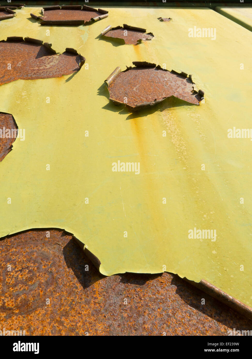 Peeling paint on rusty metal Stock Photo - Alamy