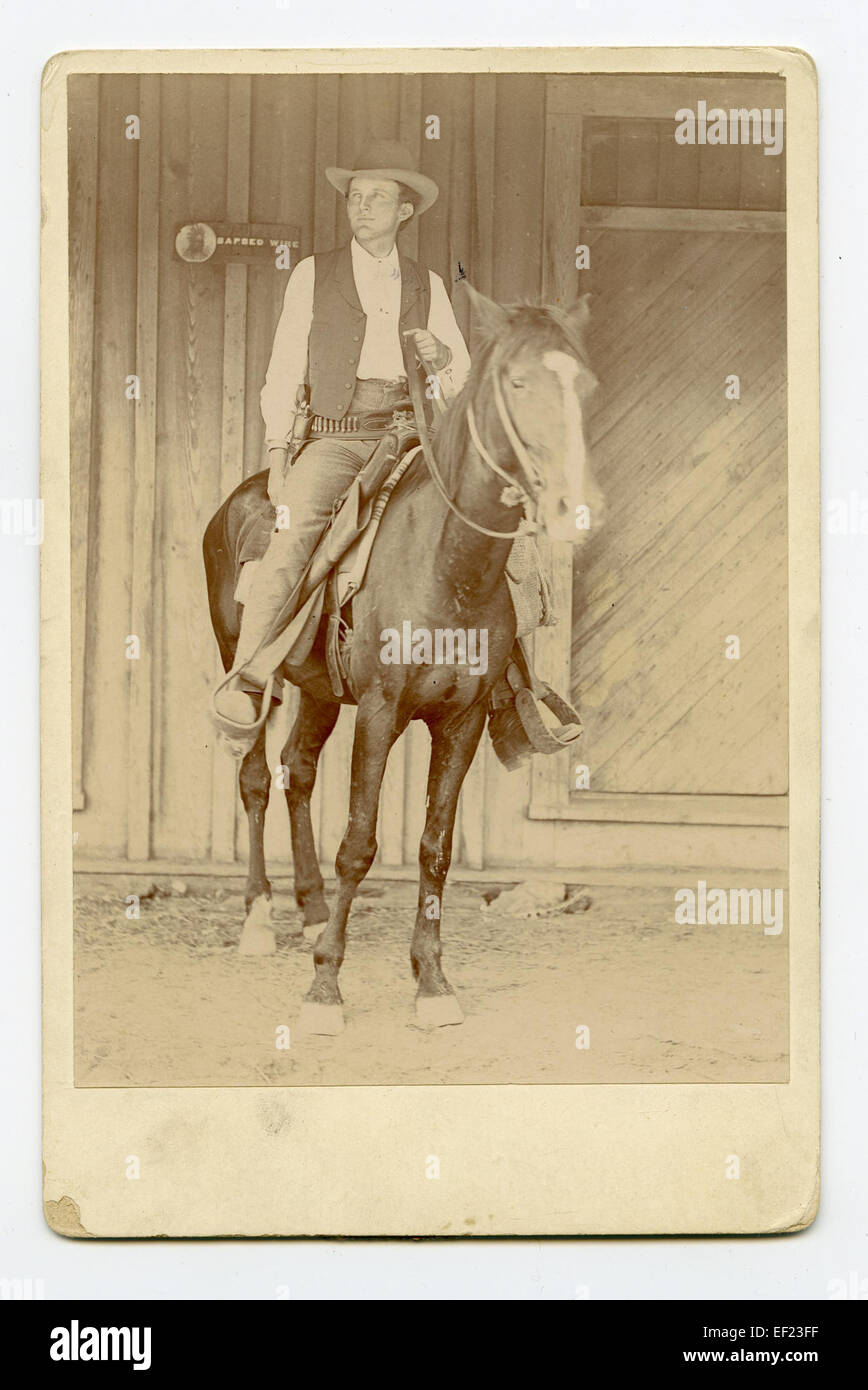 A Texas Ranger is depicted mounted and ready for duty, a symbol of the ...