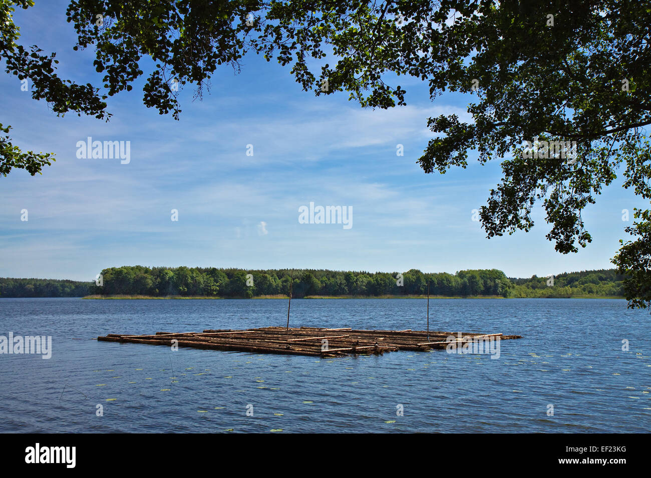 Landscape on a lake in Germany Stock Photo - Alamy