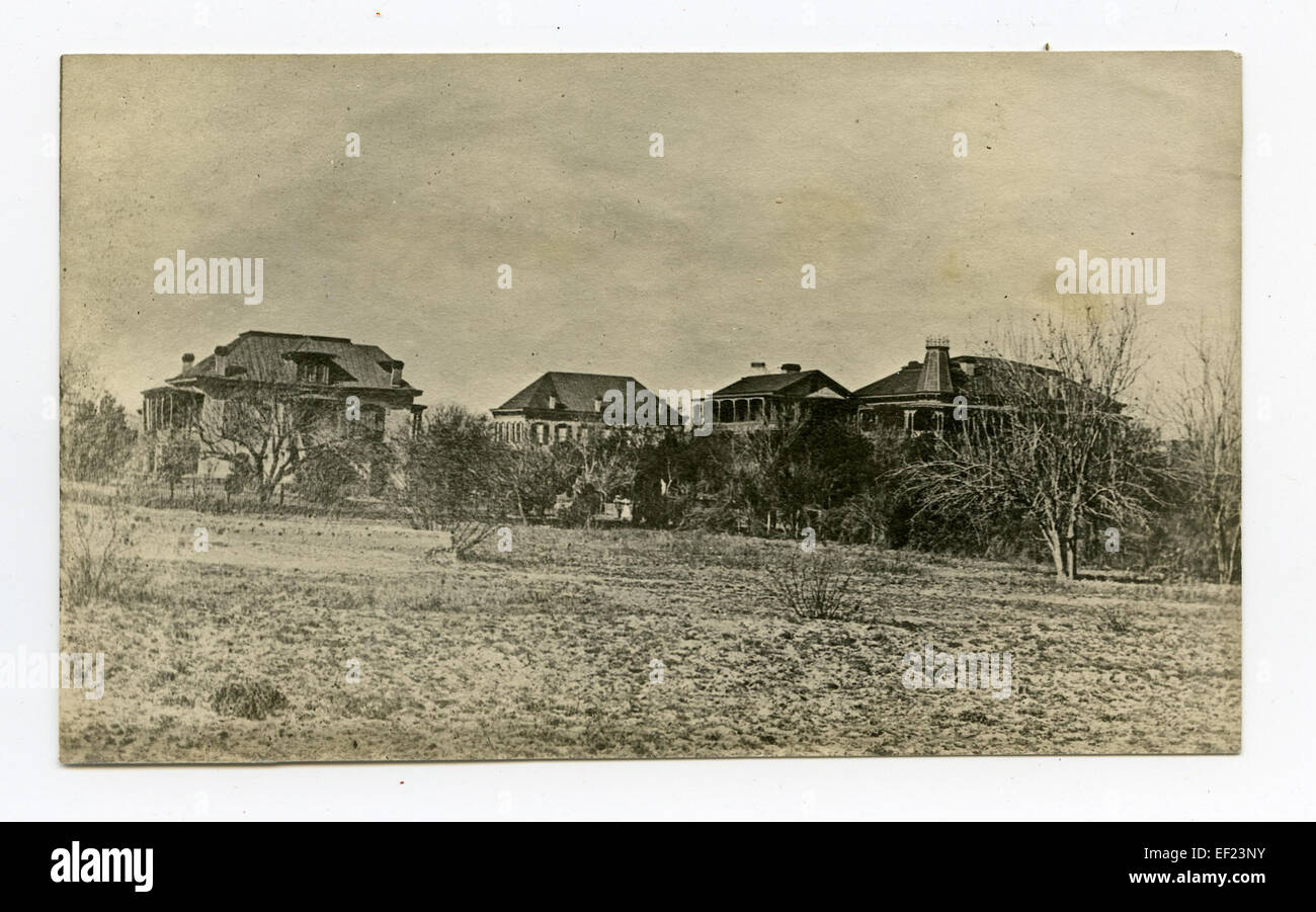 The officers' residences at Fort McIntosh in Laredo, Texas, represent ...