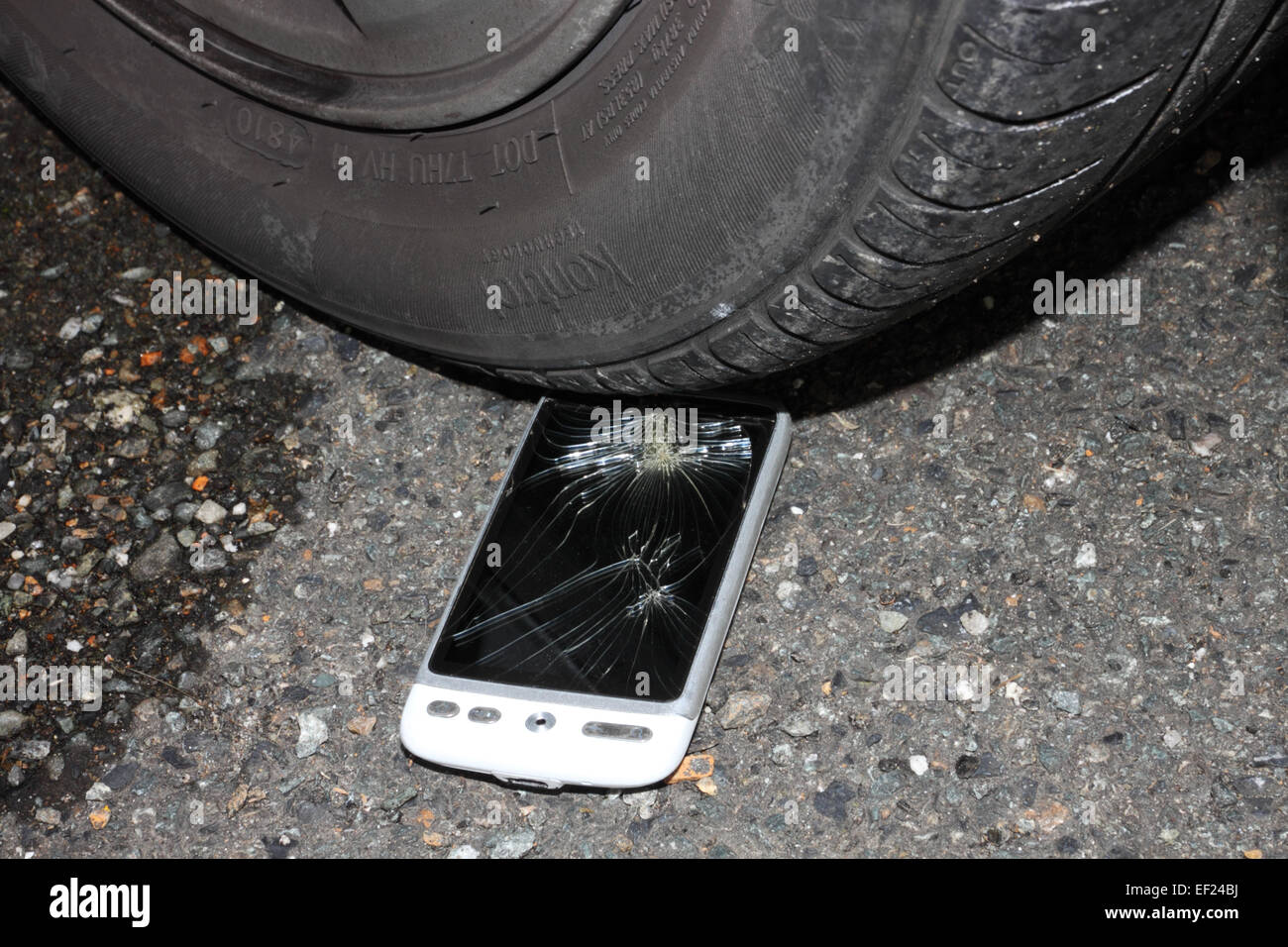Run over phone hi-res stock photography and images - Alamy