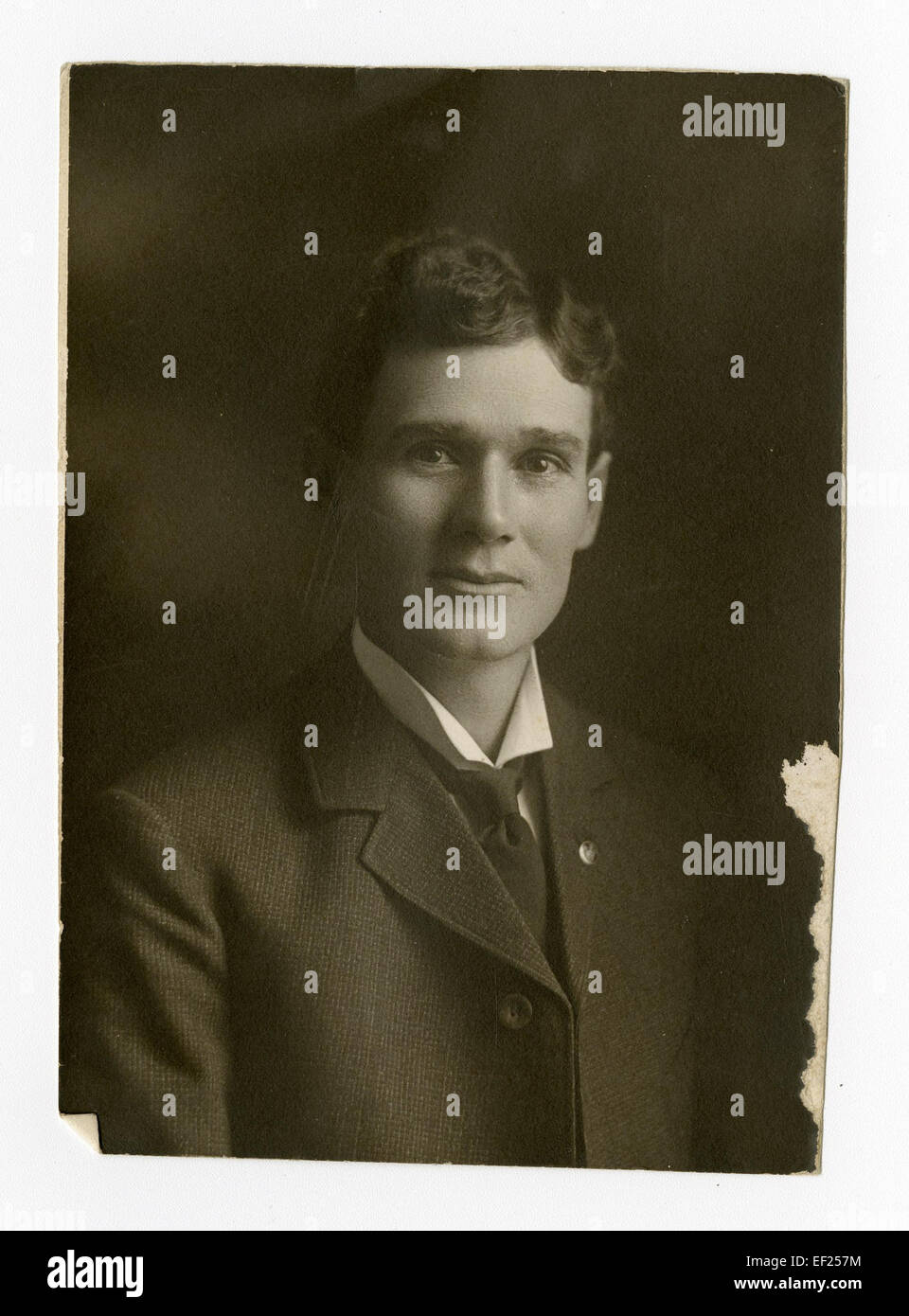 This image features an unidentified man, whose background and role ...
