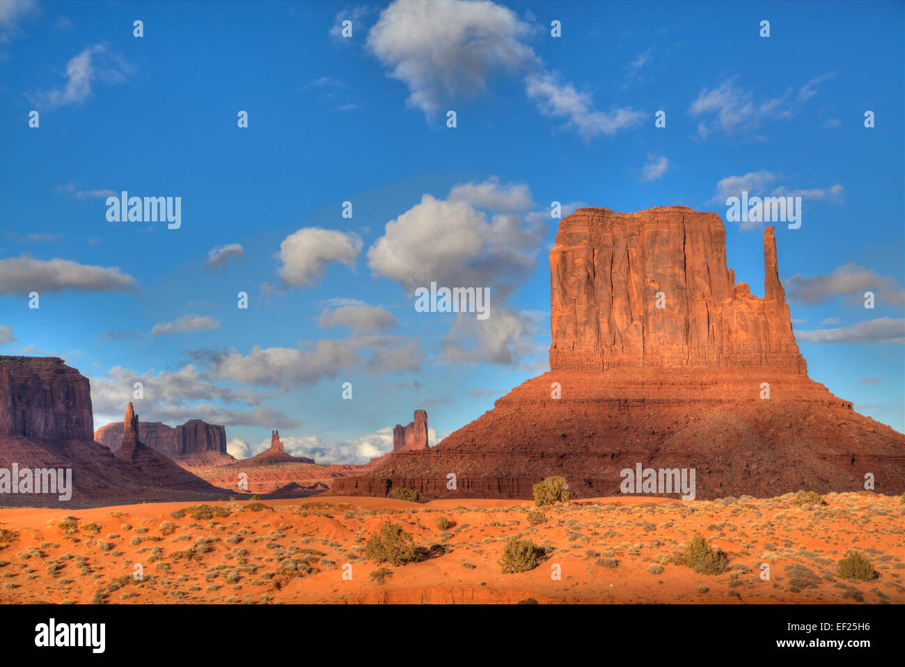 West Mitten Butte, Monument Valley Navajo Tribal Park, Utah, USA Stock ...