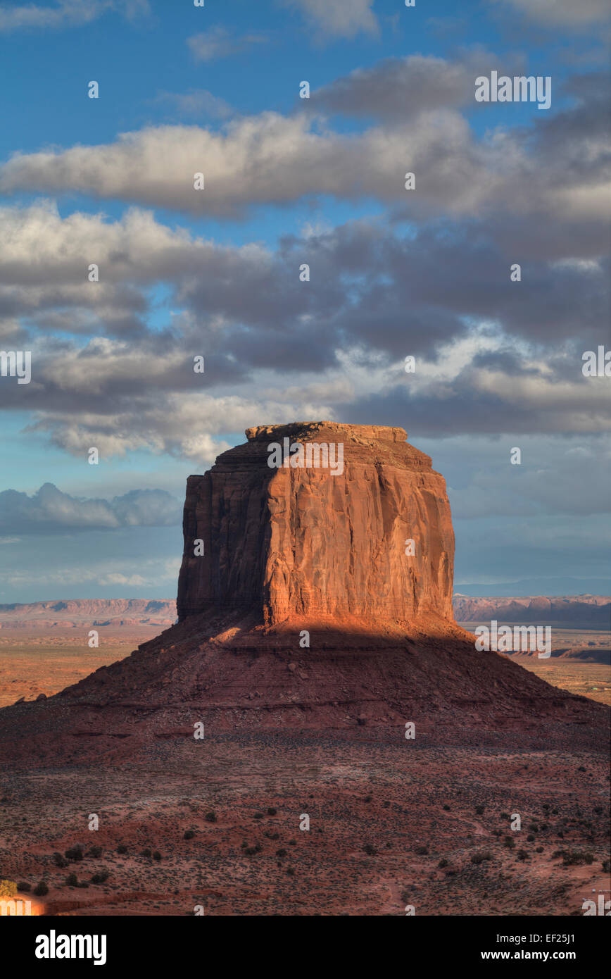 Merrick Butte (foreground), Monument Valley Navajo Tribal Park, Utah ...