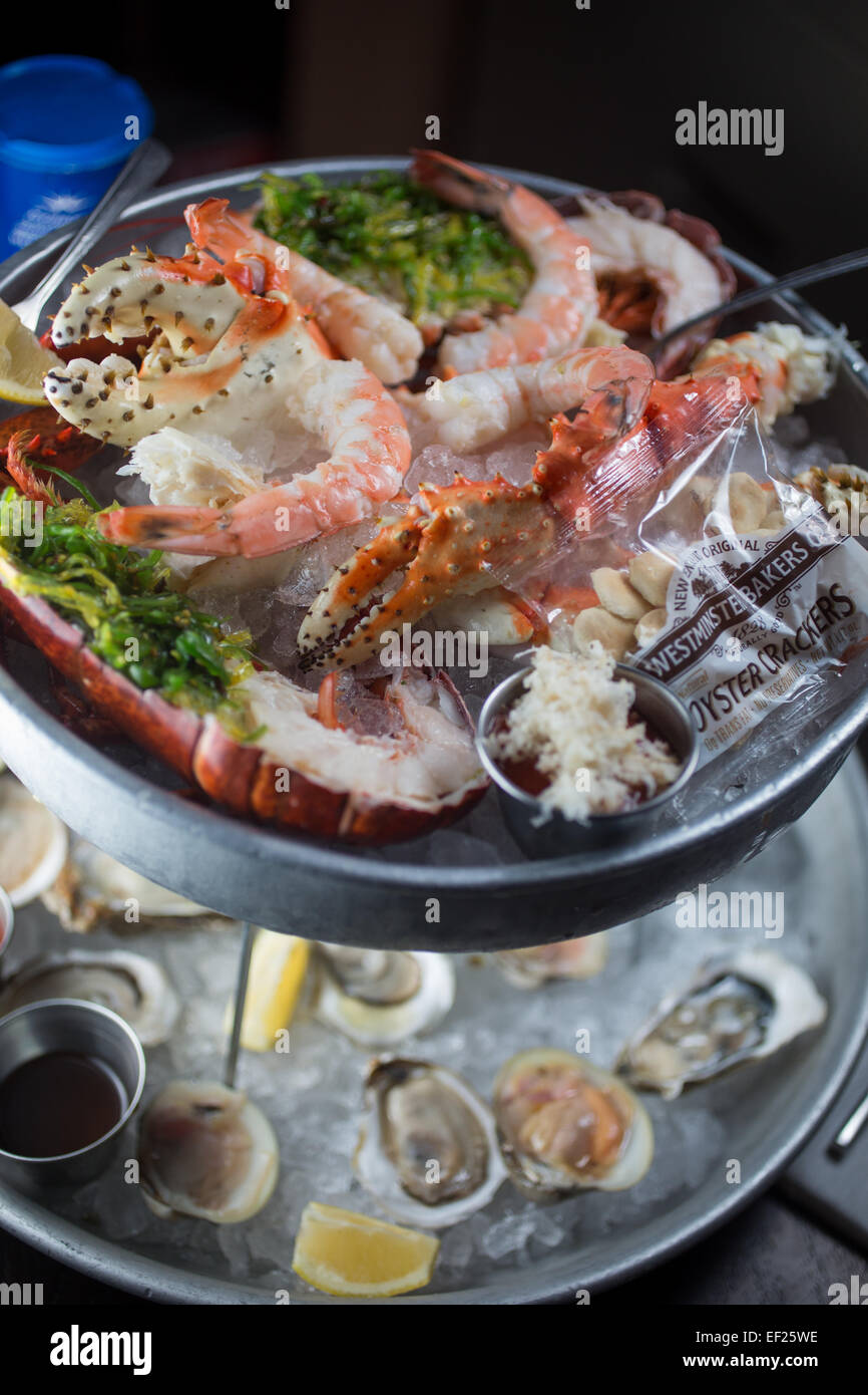 The Seafood Tower at Purdy's Farmer and the Fish in North Salem, New ...