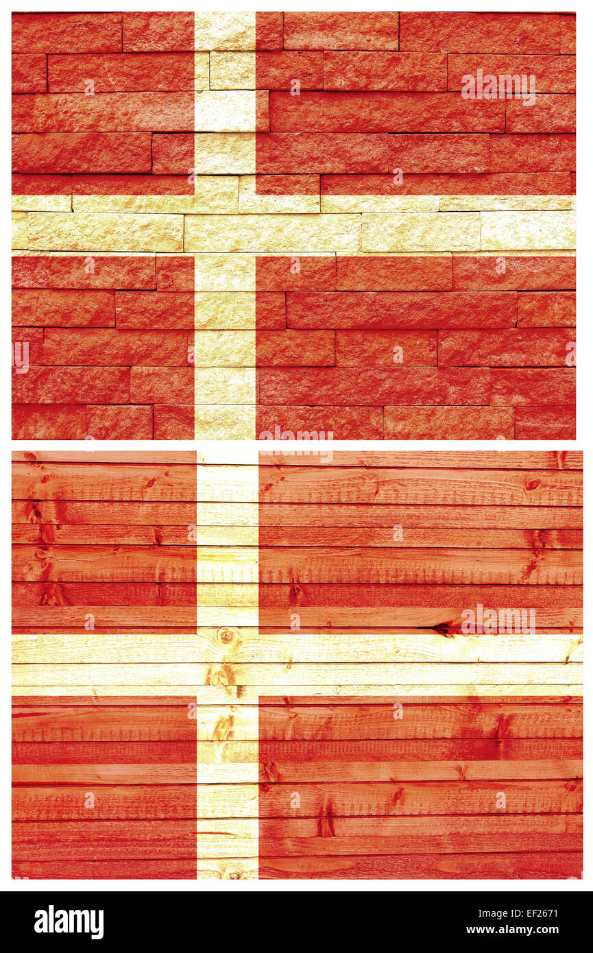 Grunge denmark flag hi-res stock photography and images - Alamy