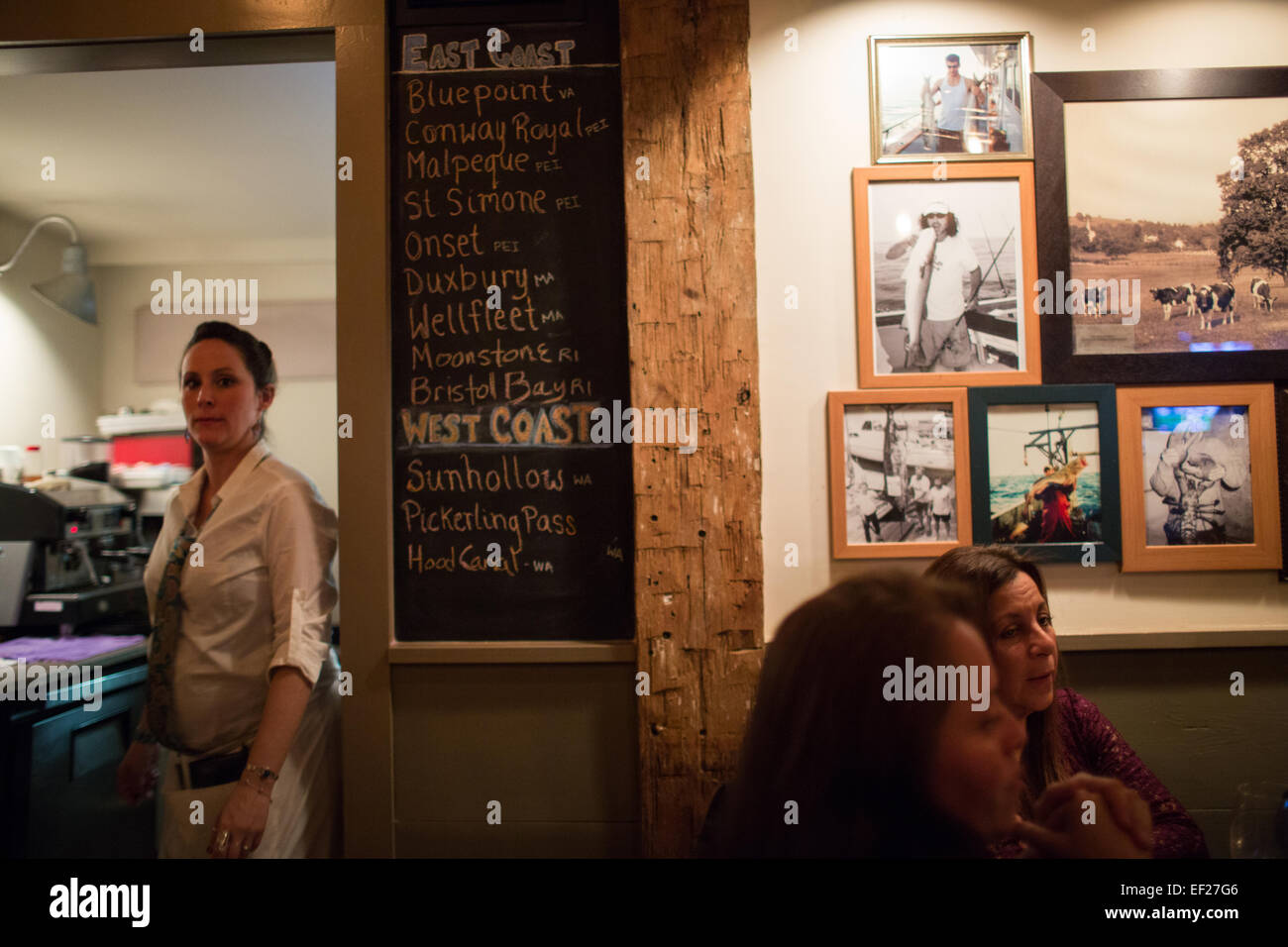 Customers dining at Purdy's Farmer and the Fish in North Salem, New ...