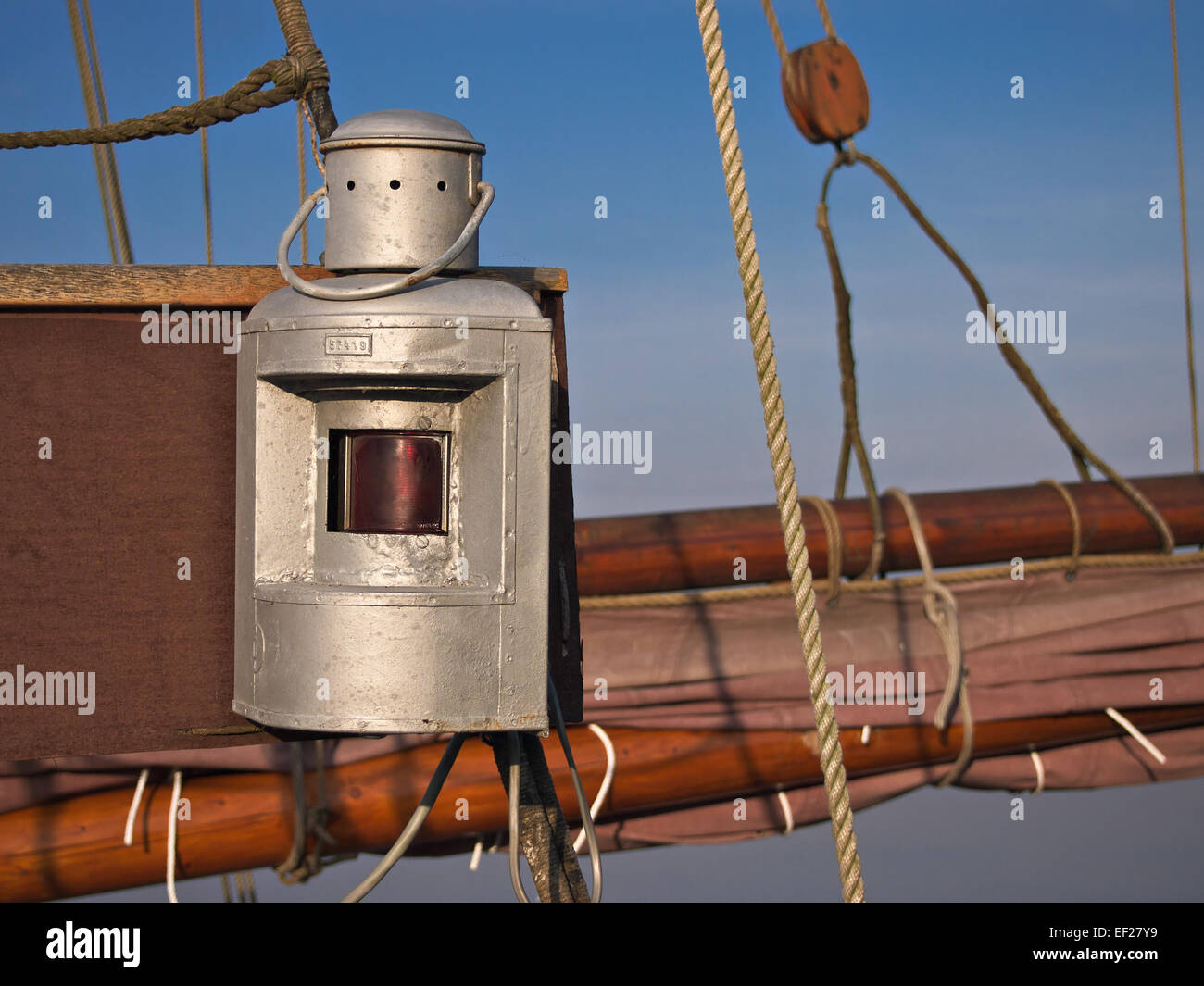 Lantern on a sailing ship Stock Photo - Alamy