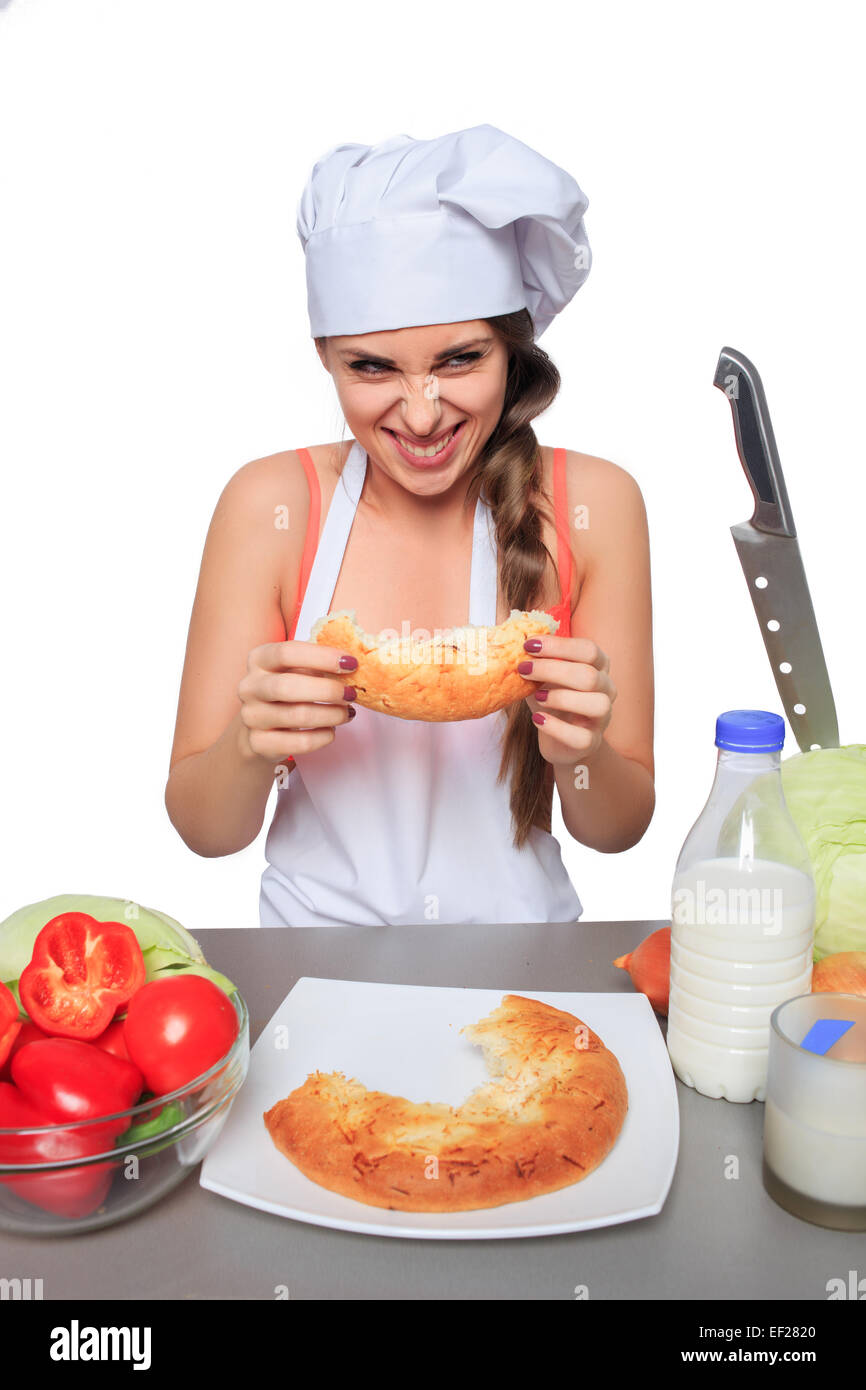 Young chef pita bread hi-res stock photography and images - Alamy