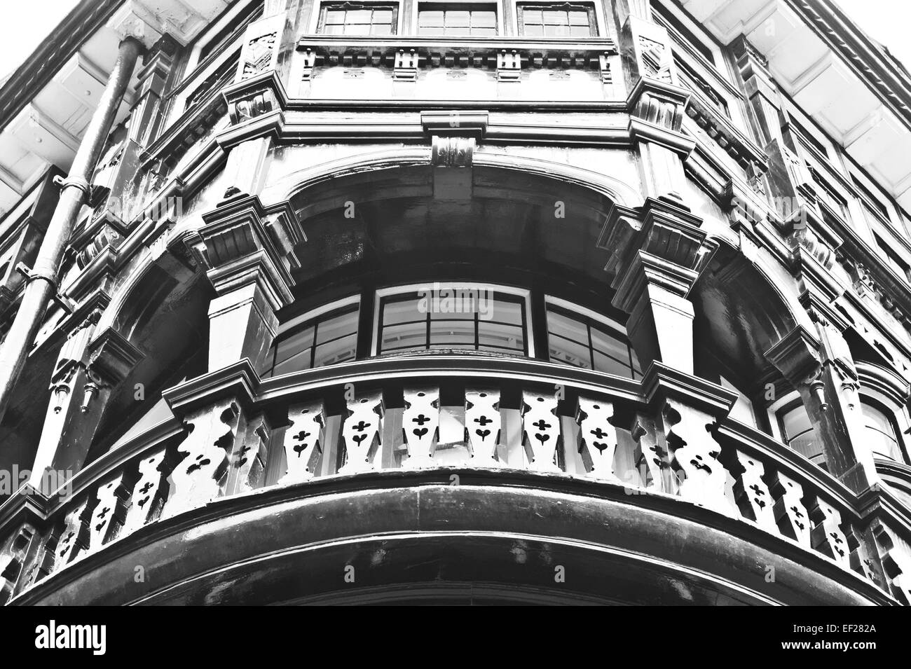 Timber framed black and white building Black and White Stock Photos ...