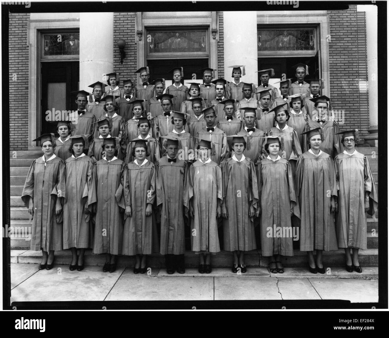 A photograph of the graduating class from Crystal Springs High School ...
