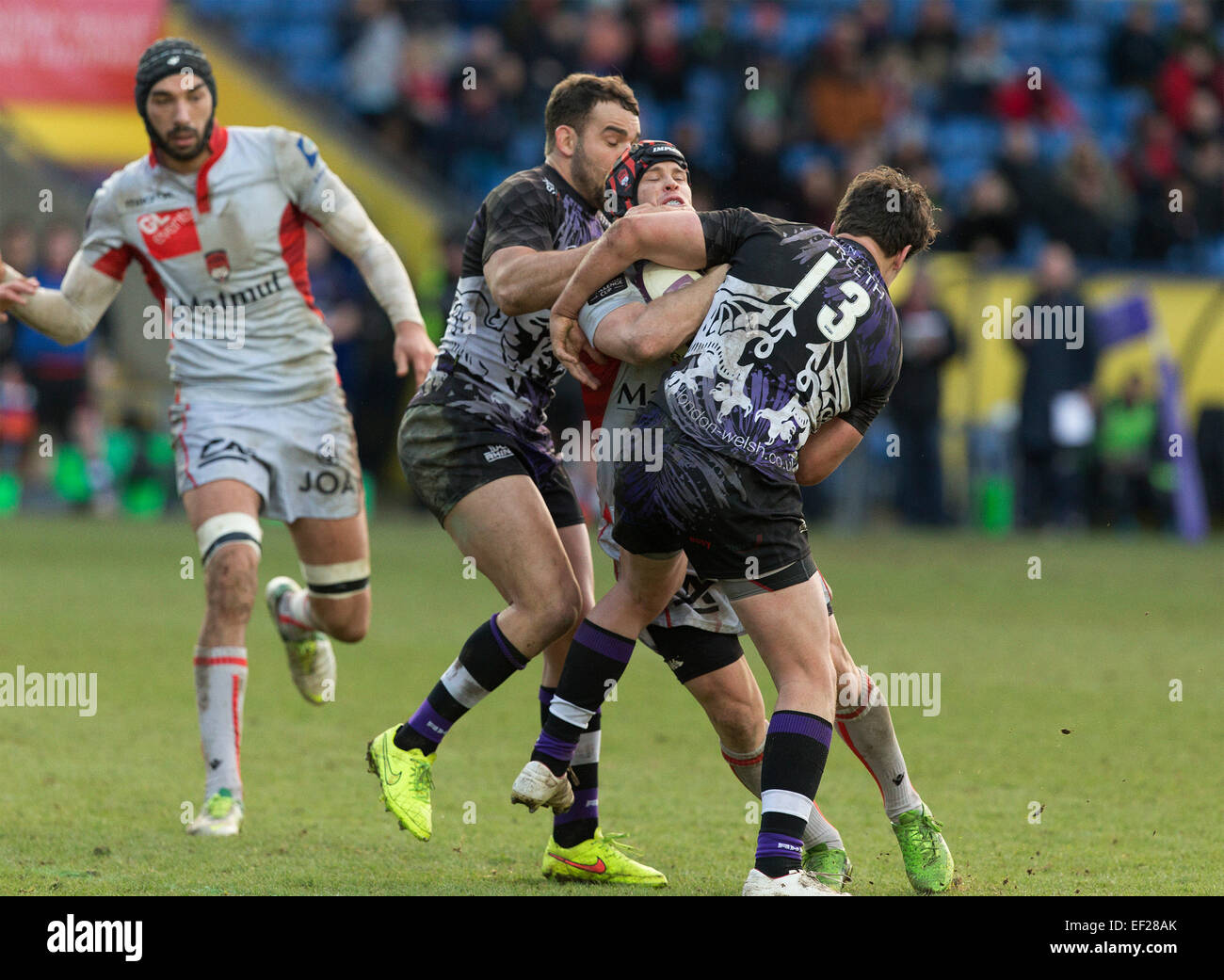 Oxford, UK. 25th January, 2015. European Rugby Champions Cup. London ...