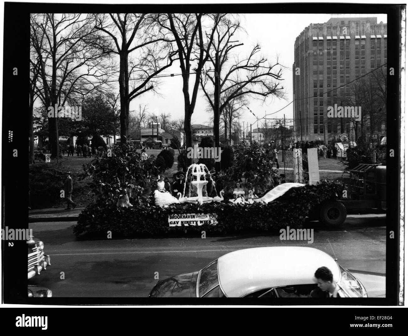 Governor Hugh White's inaugural parade in Jackson, Mississippi, on ...