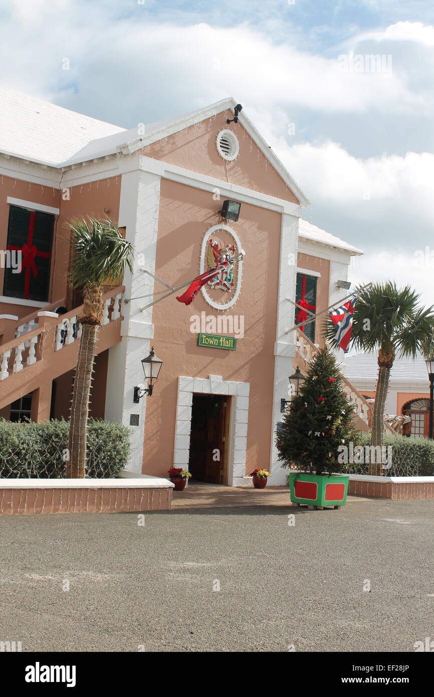 Town Hall, Kings Square, St George's, Bermuda Stock Photo - Alamy