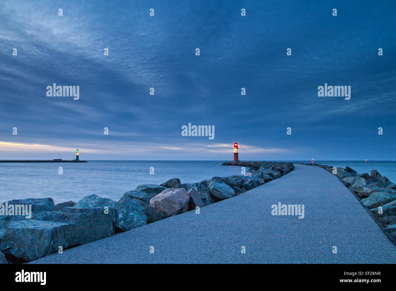 The Mole in Warnemuende (Germany Stock Photo - Alamy