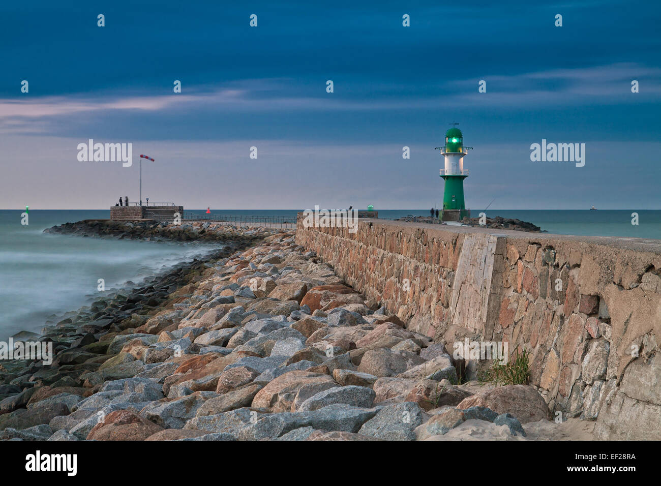 The Mole in Warnemuende (Germany Stock Photo - Alamy