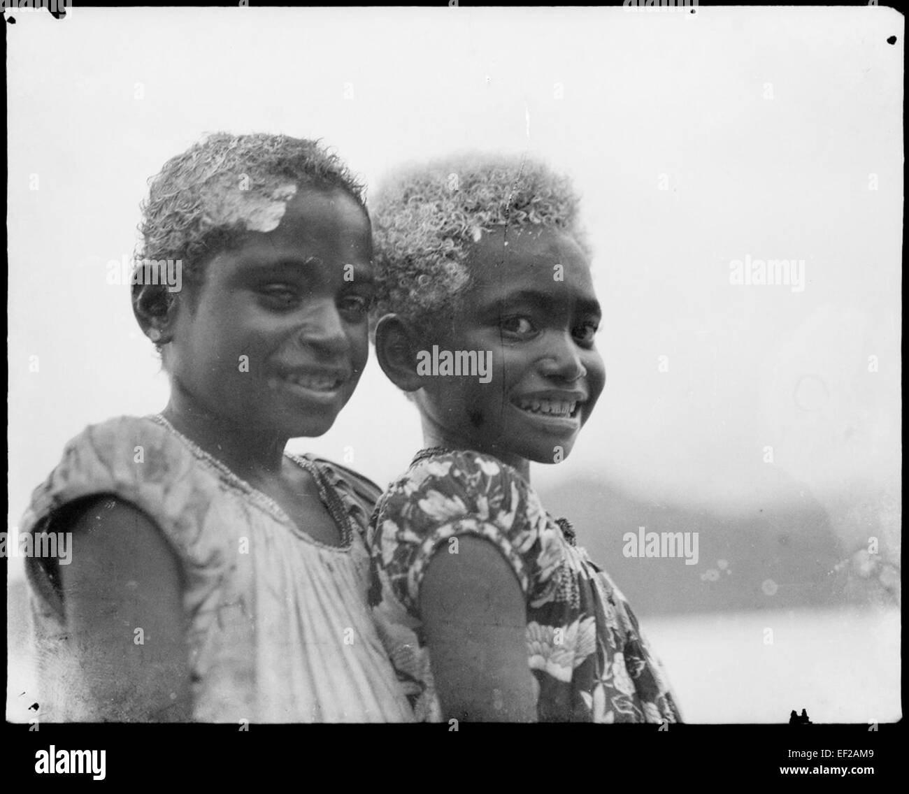 This photograph, taken in 1929, features two young girls from New ...