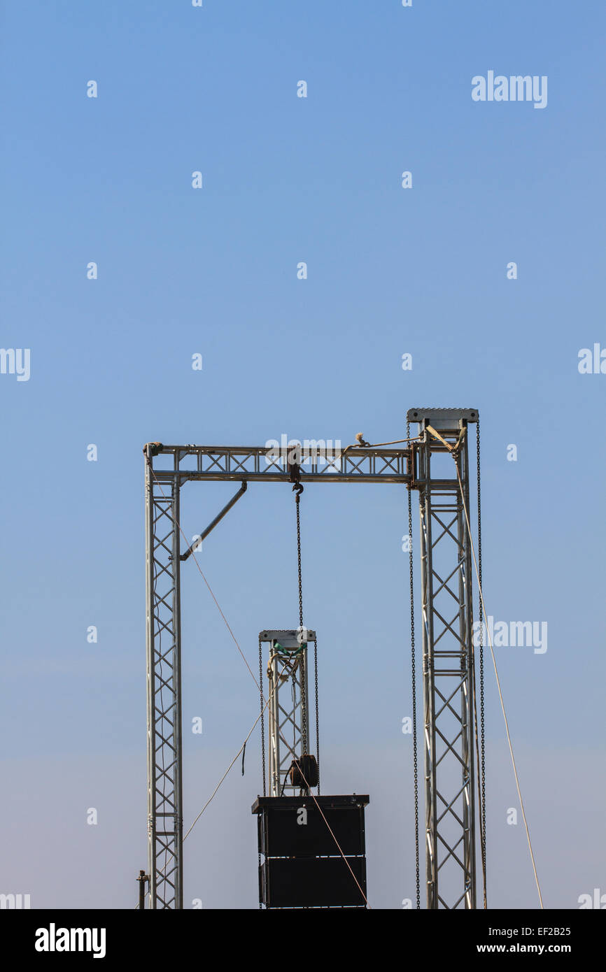 old rusty chain and crane industry machine detail Stock Photo - Alamy