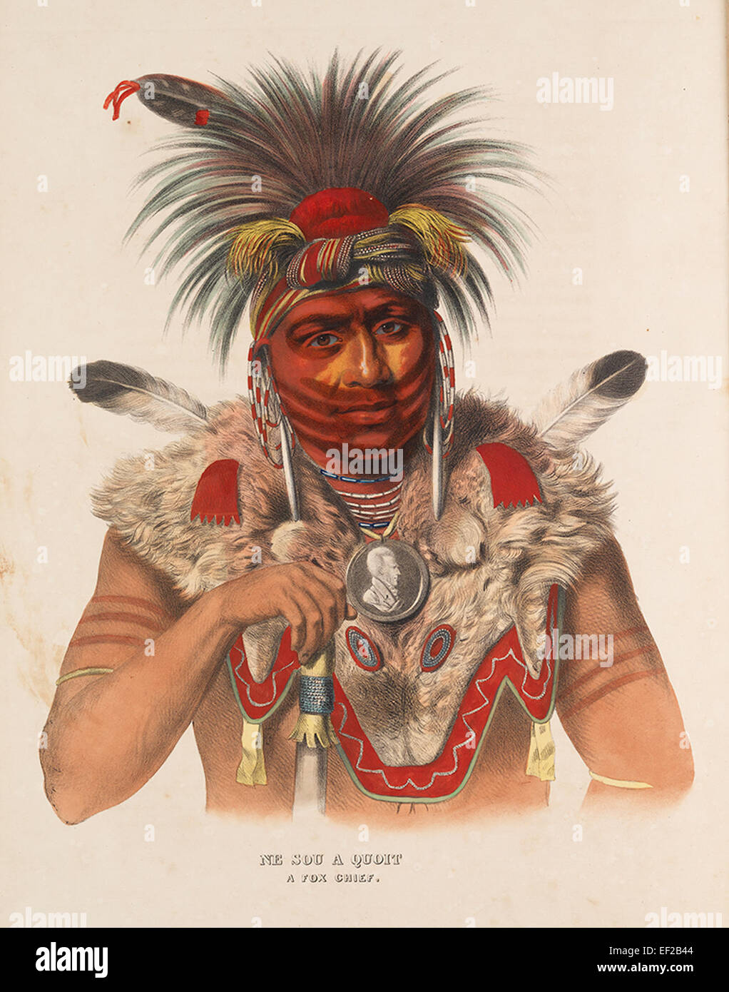 Ne Sou A Quoit was a prominent Fox chief from the Meskwahki, or ...