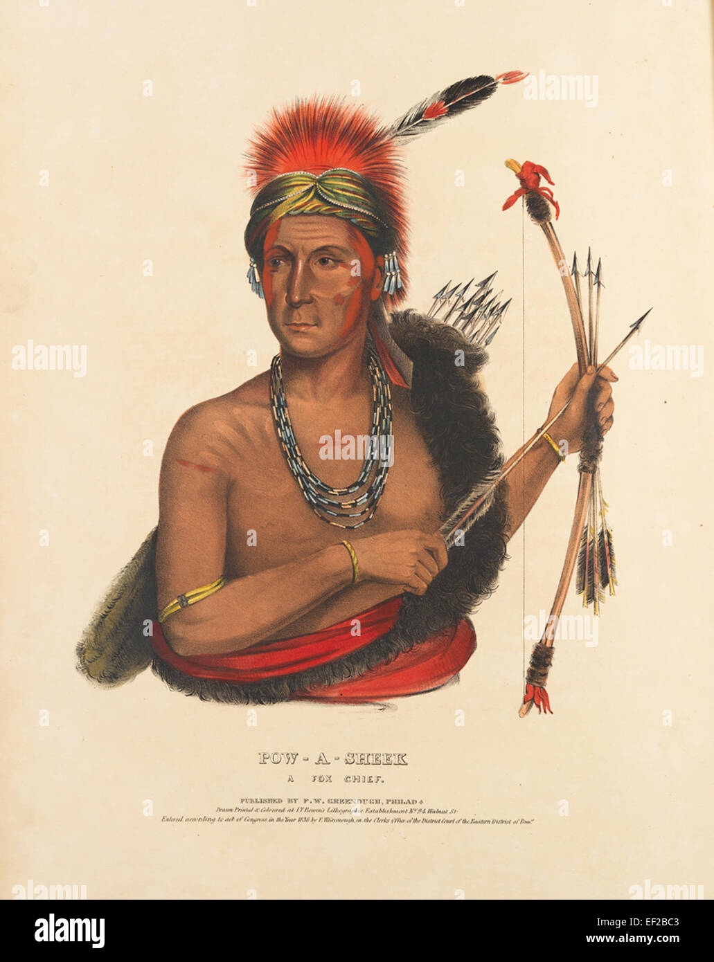 Pow-A-Sheek was a prominent chief of the Fox Tribe, part of the larger ...