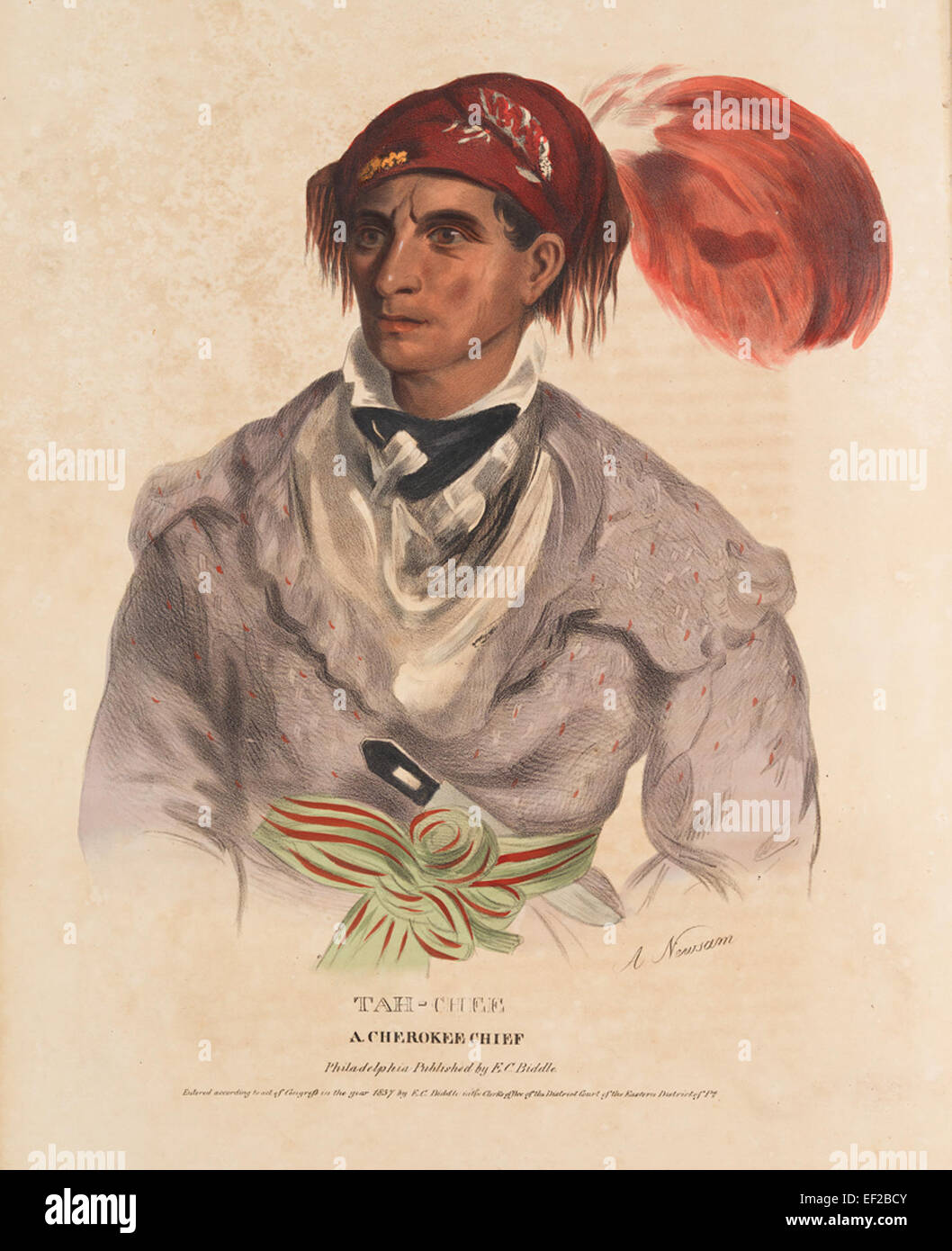 Tah-Chee was a prominent Cherokee chief, known for his leadership ...