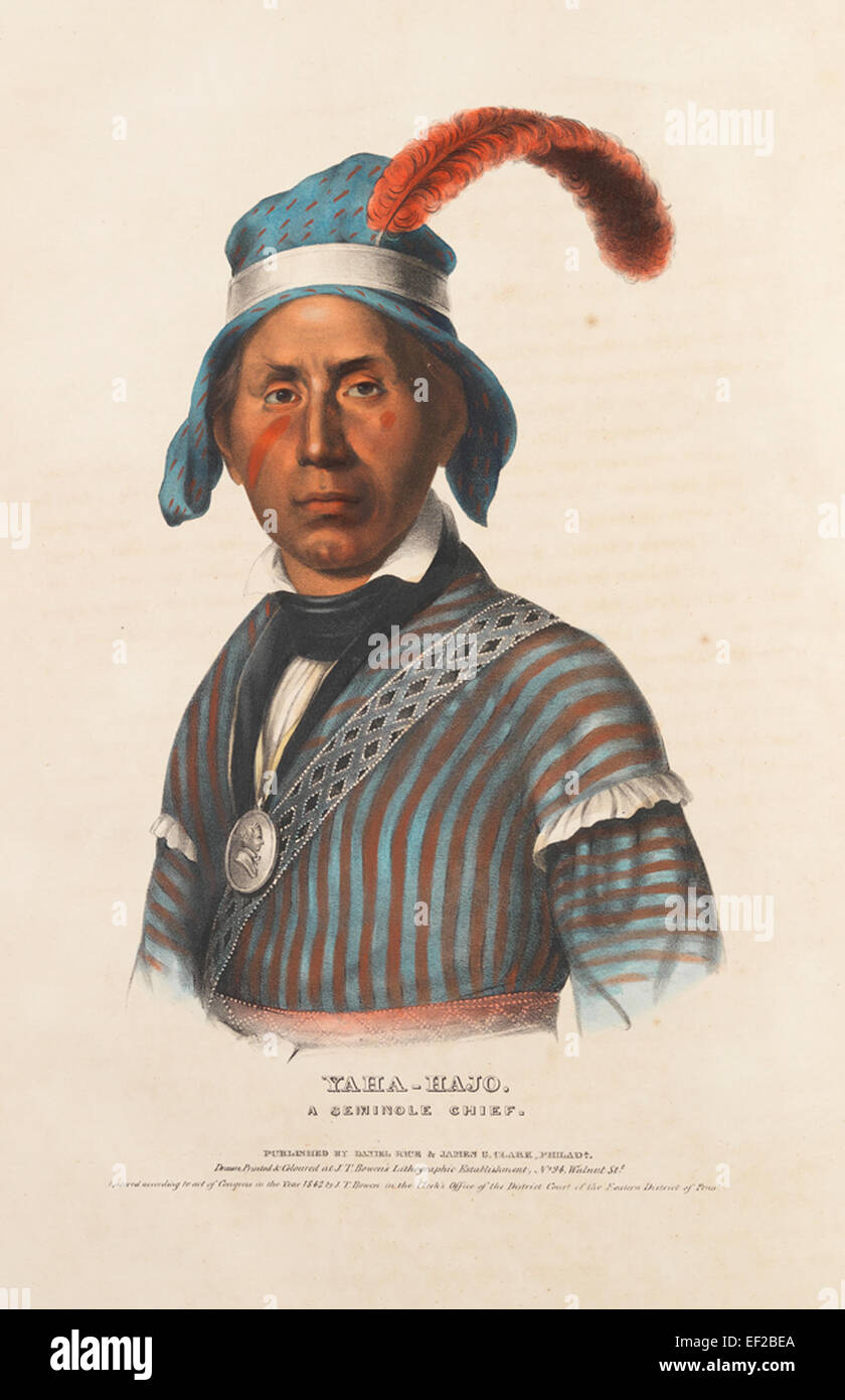 Yaha-Hajo was a prominent Seminole chief known for his leadership among ...