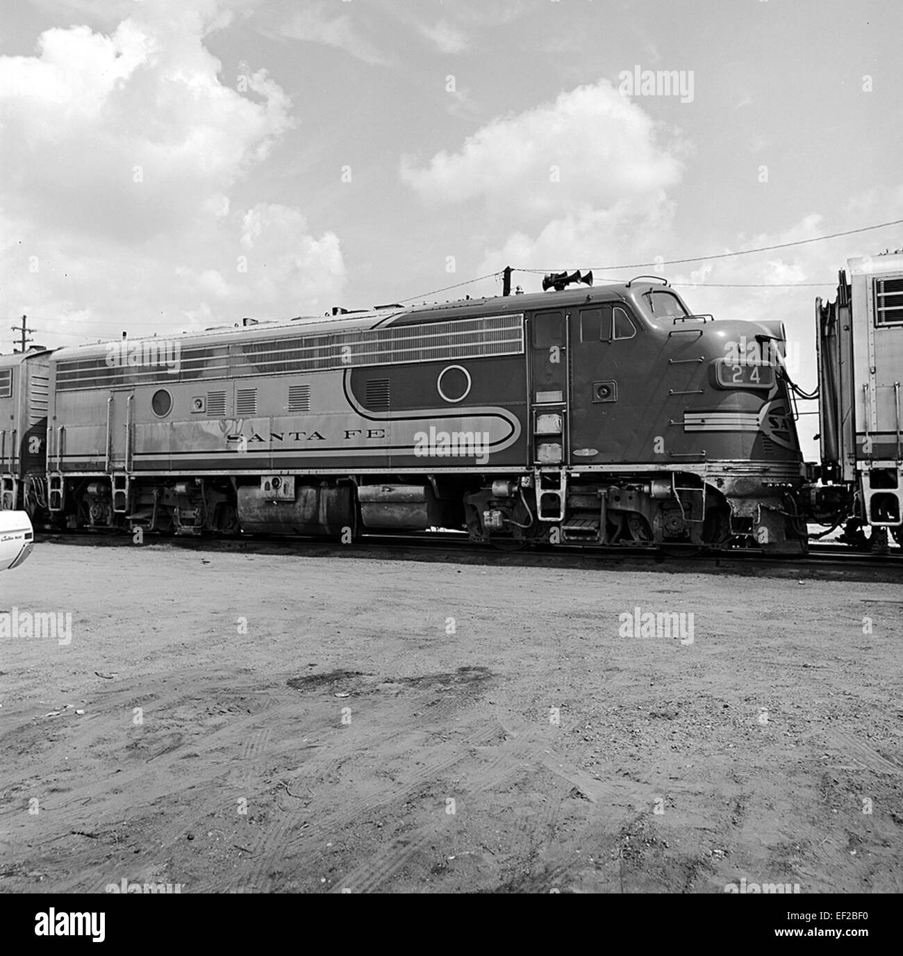 Atchison, Topeka & Santa Fe Diesel Electric Passenger Locomotive No. 24 ...