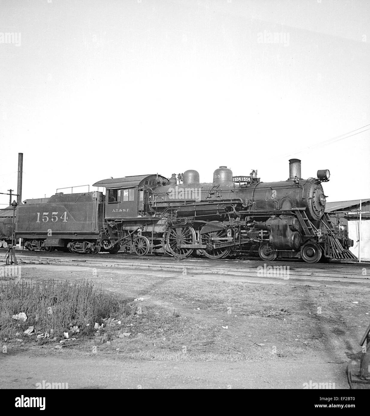 Santa fe railway company locomotives railroads railways tenders trains ...