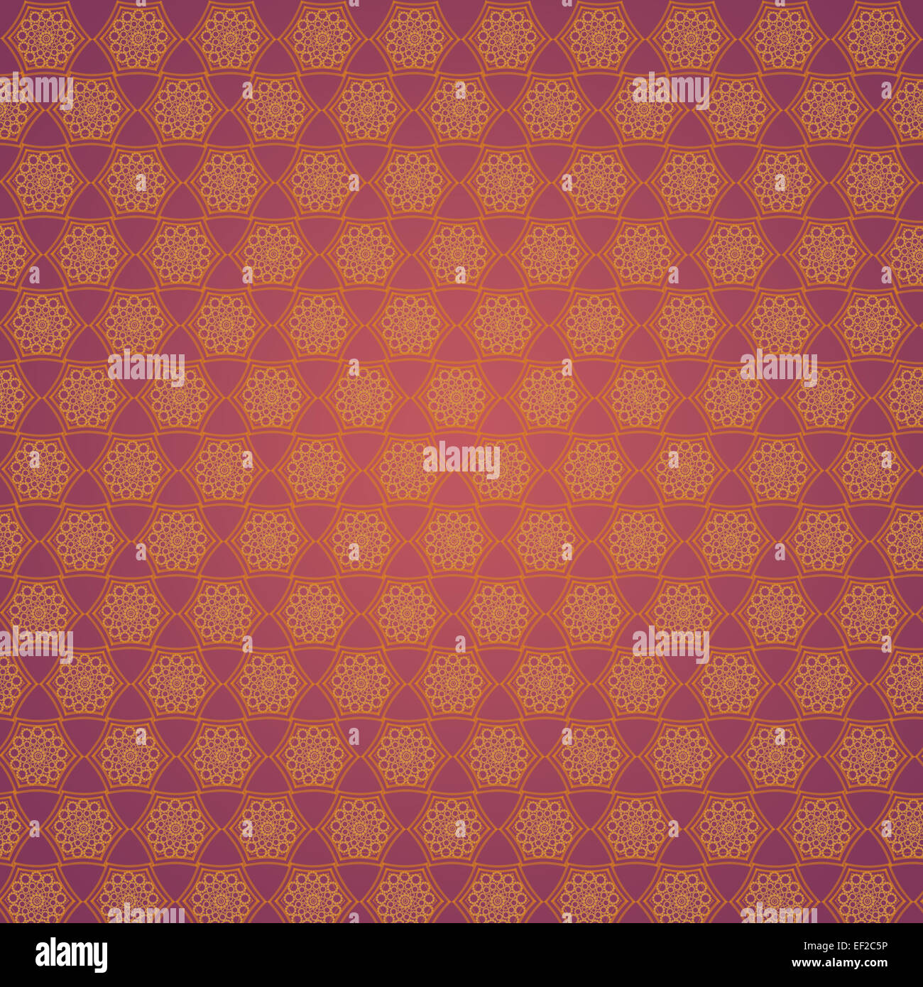 wallpaper with many golden abstract patterns on the red Stock Photo - Alamy