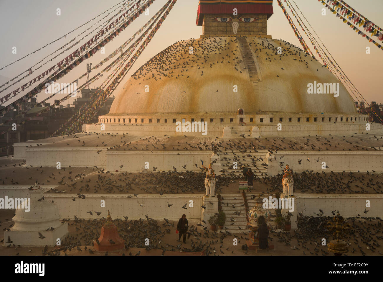 Boudhanath buddhist temple hi-res stock photography and images - Alamy
