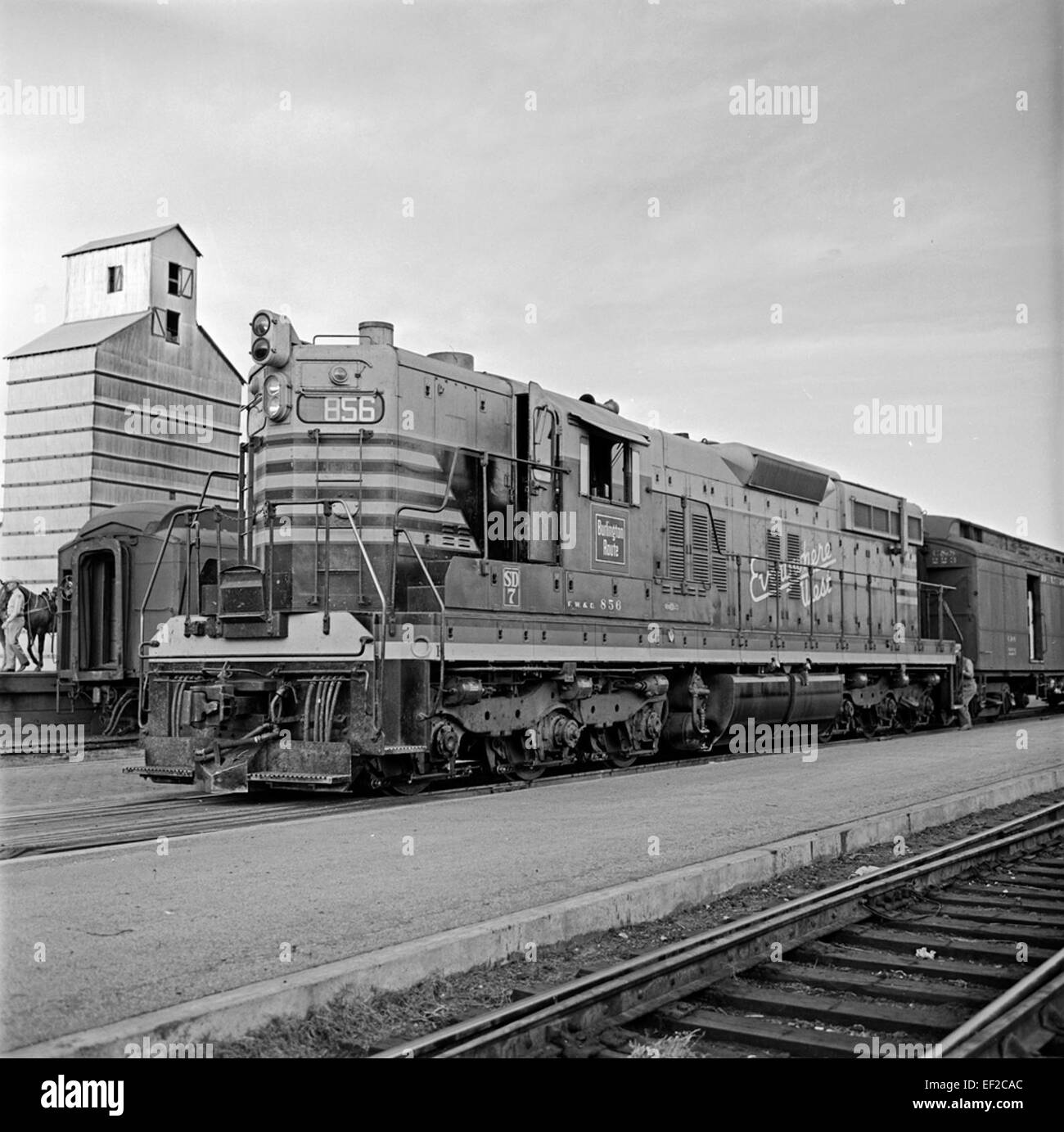 Diesel Electric Road Switcher No. 856, part of the Fort Worth & Denver ...