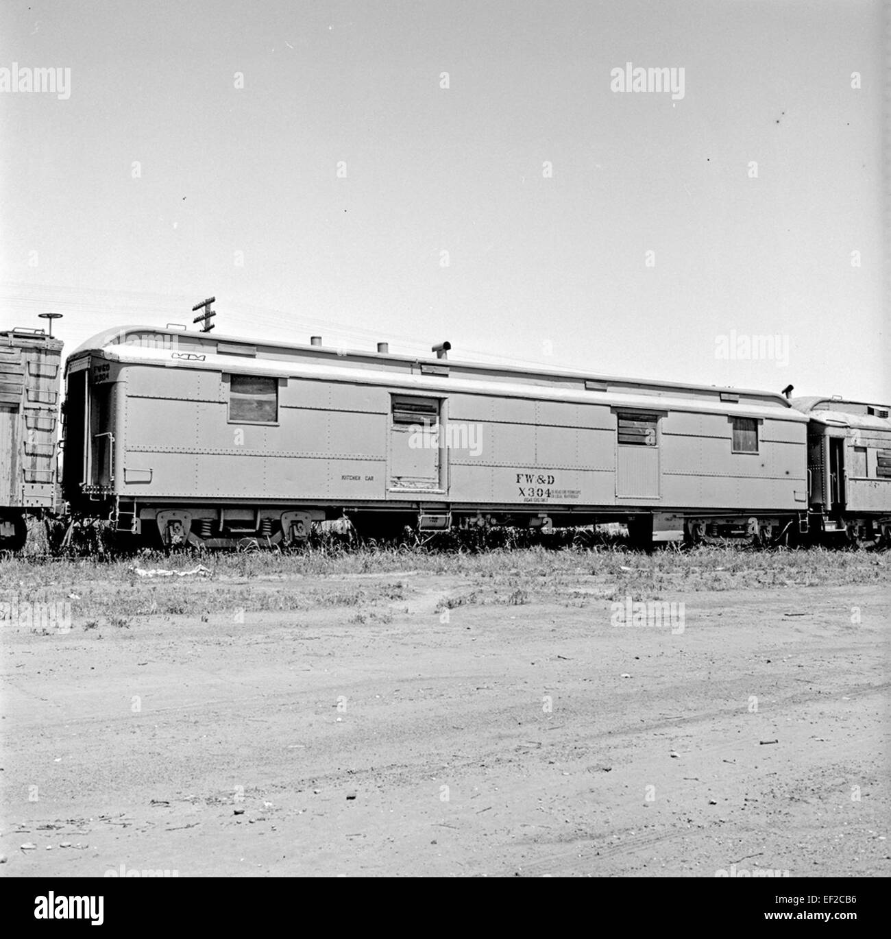 The Kitchen Car X-304, part of the Fort Worth & Denver City Railroad ...