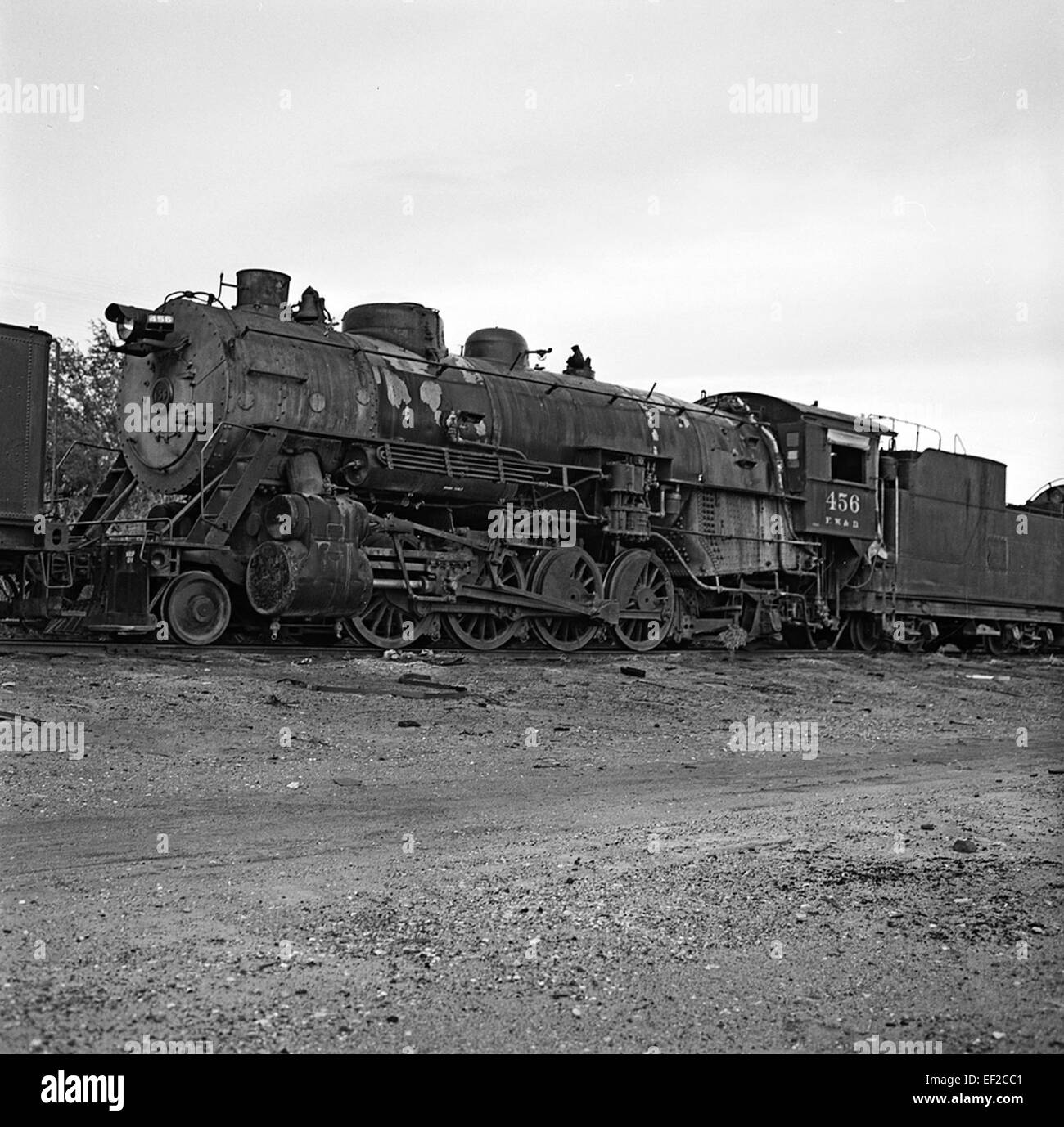 This image shows Fort Worth & Denver City Locomotive No. 456, a steam ...