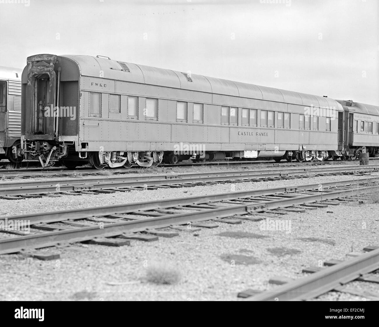 Pullman rail car Black and White Stock Photos & Images - Alamy
