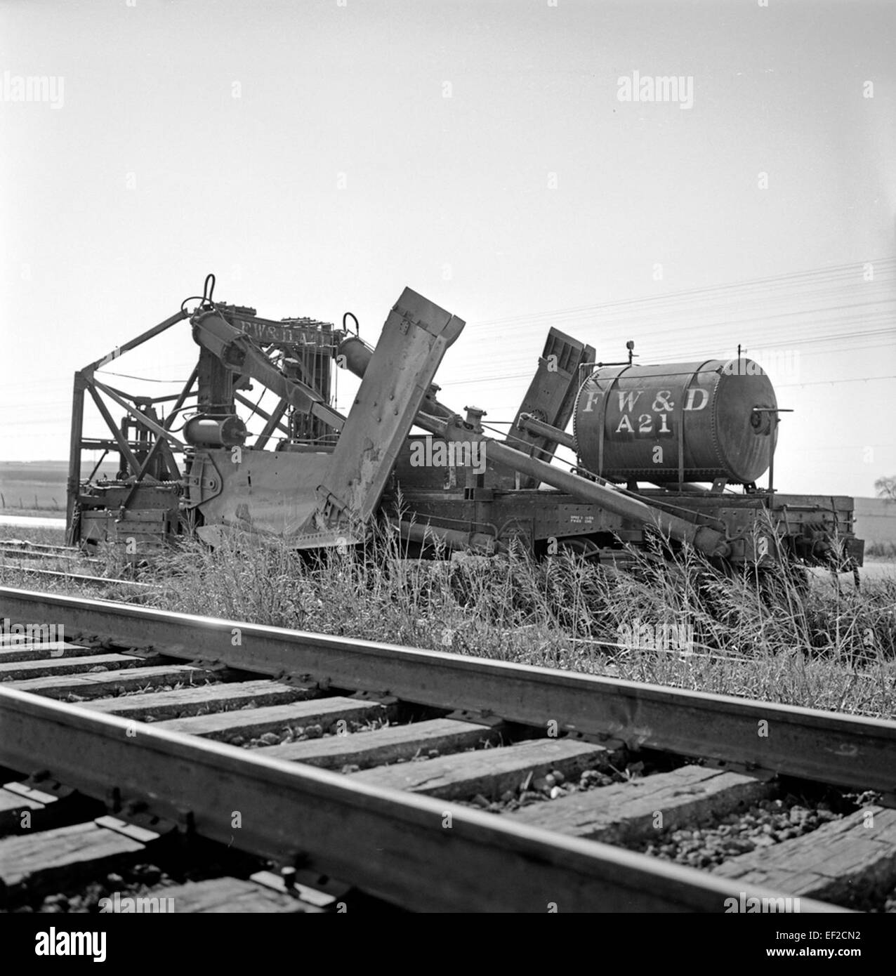 A detailed image of the Fort Worth & Denver City railroad's Spreader A ...